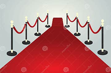 Red carpet path stock vector. Illustration of awards - 132773727