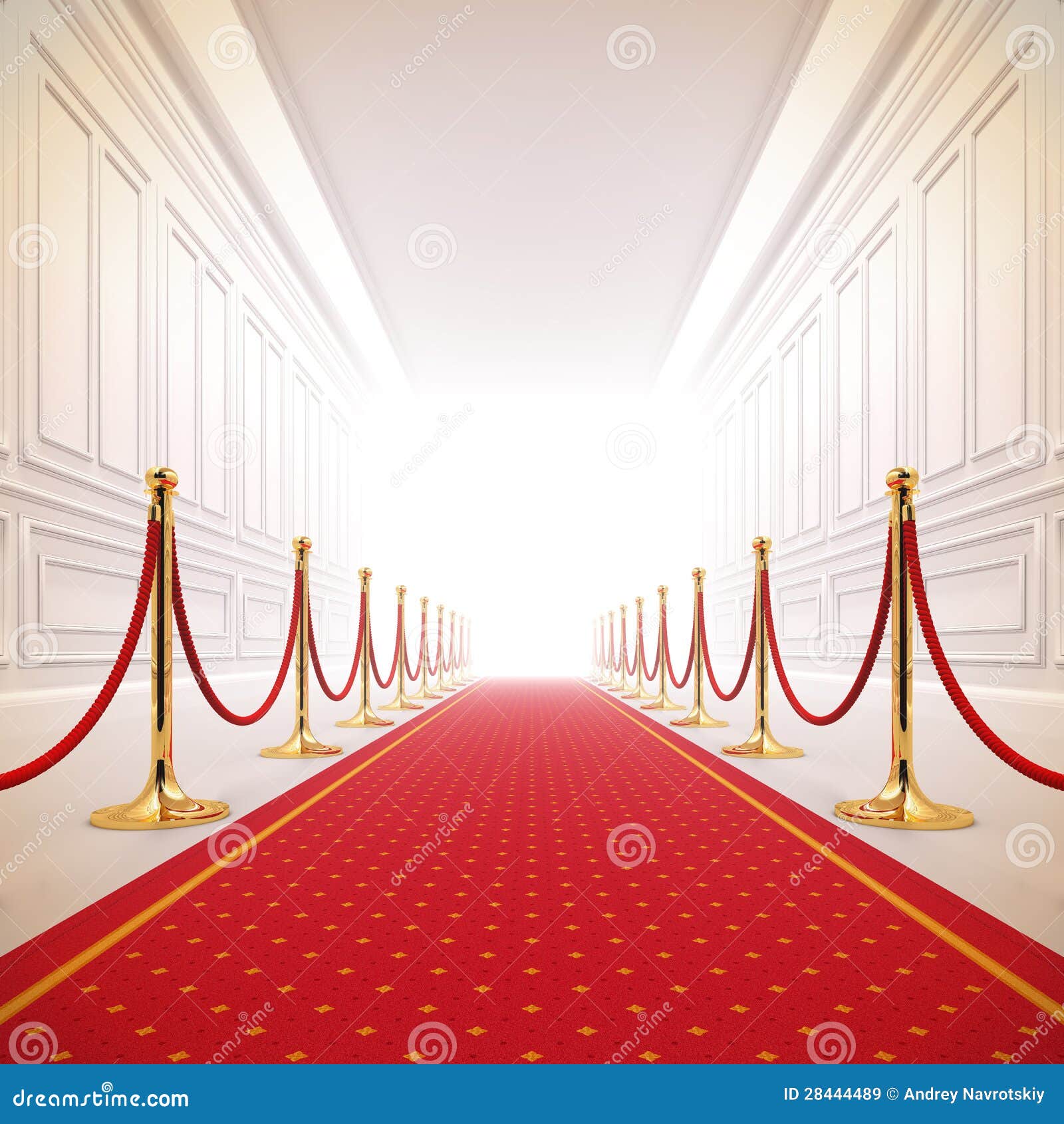 Red Carpet Path On A Ladder With An Open Door Royalty-Free Stock Image ...