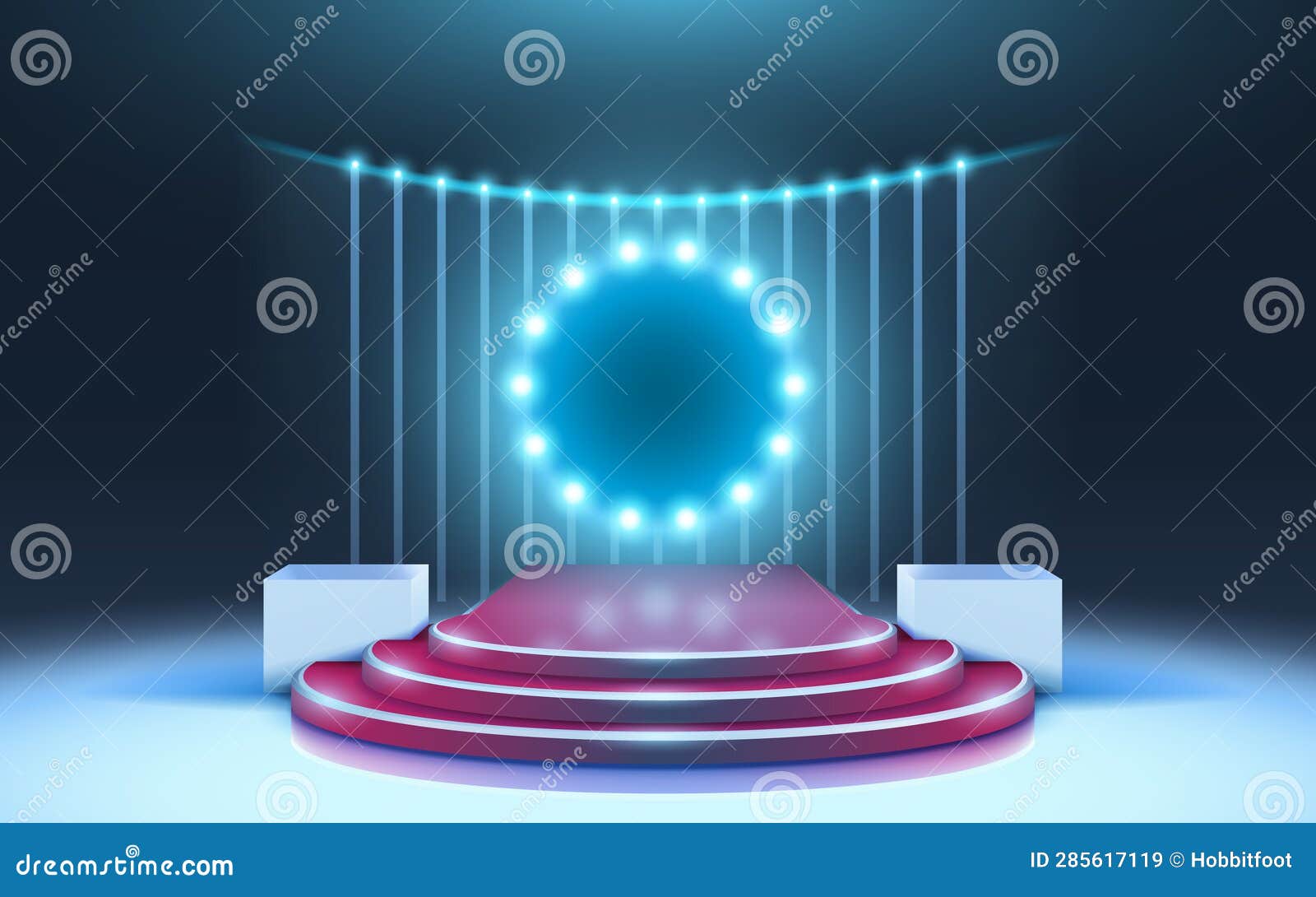Red Carpet Podium Room, Show Platform Scene, Studio Presentation ...