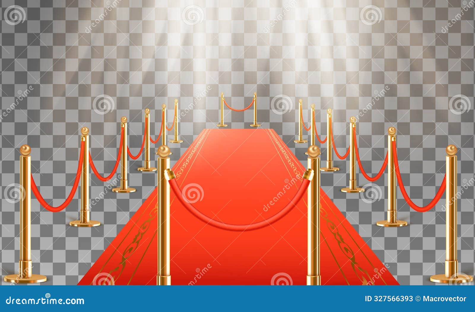 Red Carpet Realistic 3d Composition Stock Illustration - Illustration ...