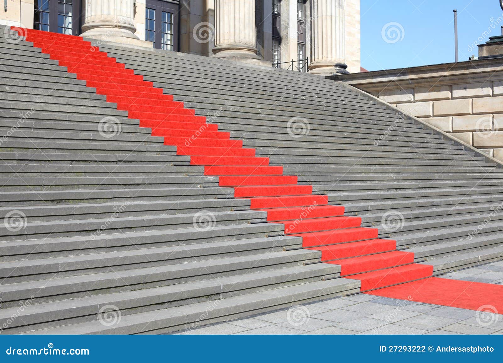 Red carpet stairs stock photo. Image of elegant, gala - 27293222
