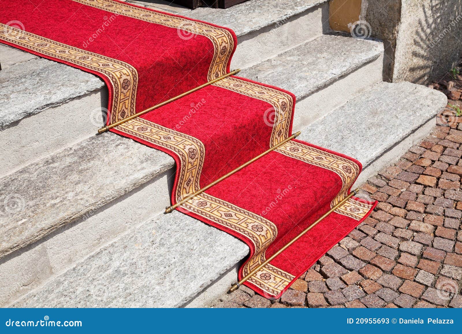 Red carpet on stone steps. stock image. Image of outdoor - 20955693