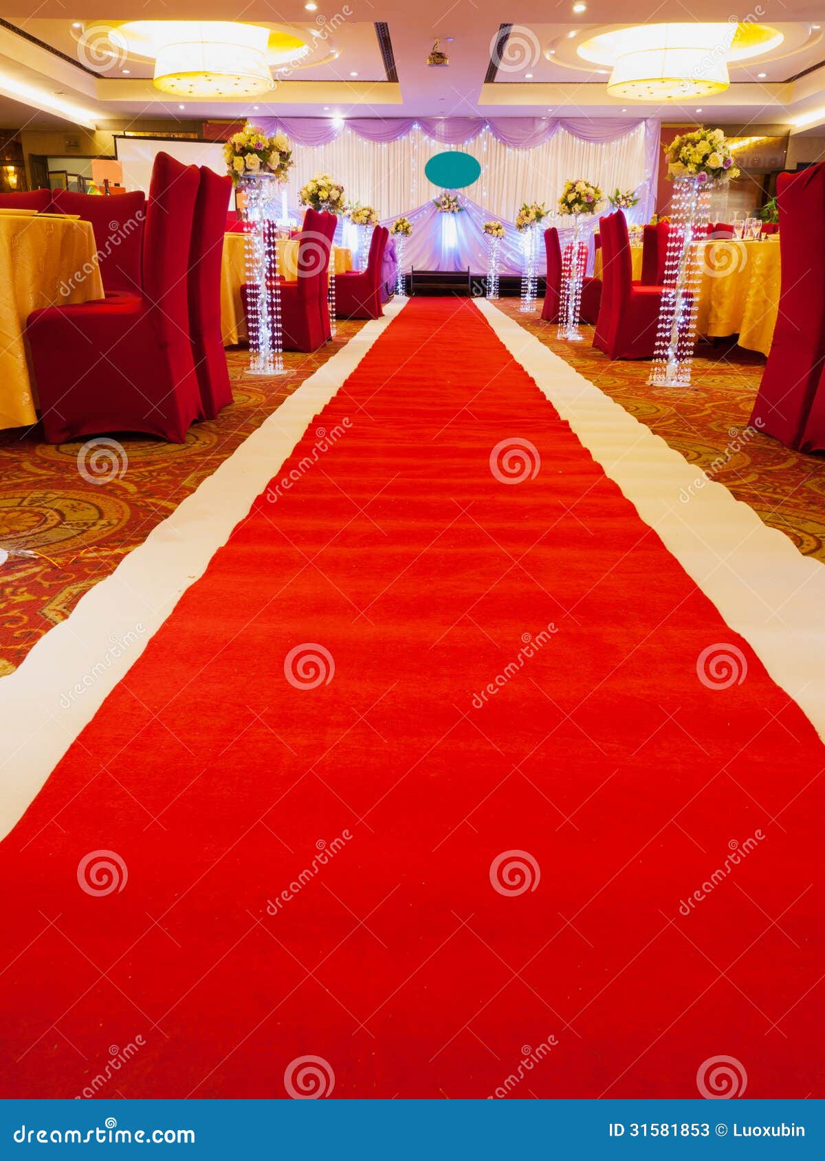 Red carpet stock image. Image of corridor, decor, interior - 31581853