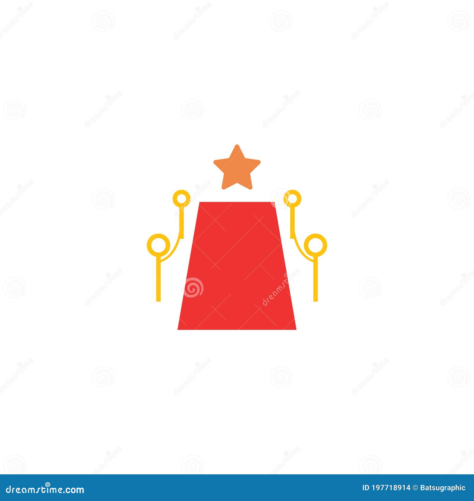 Red Carpet Vector Logo Design Template Stock Vector - Illustration of ...