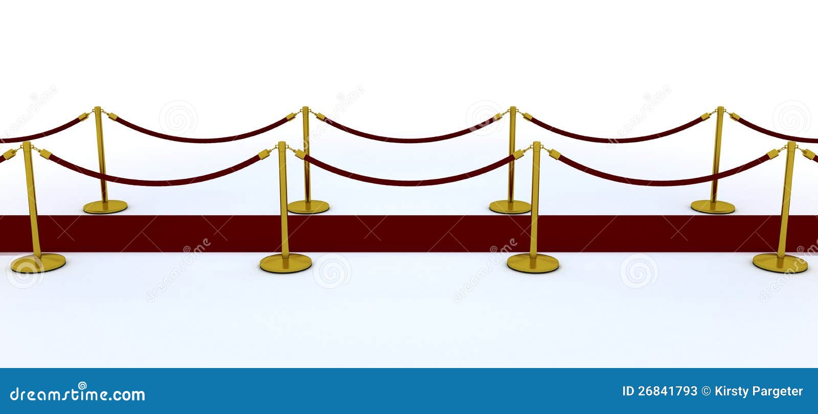 Red carpet and velvet rope stock illustration. Illustration of fame ...