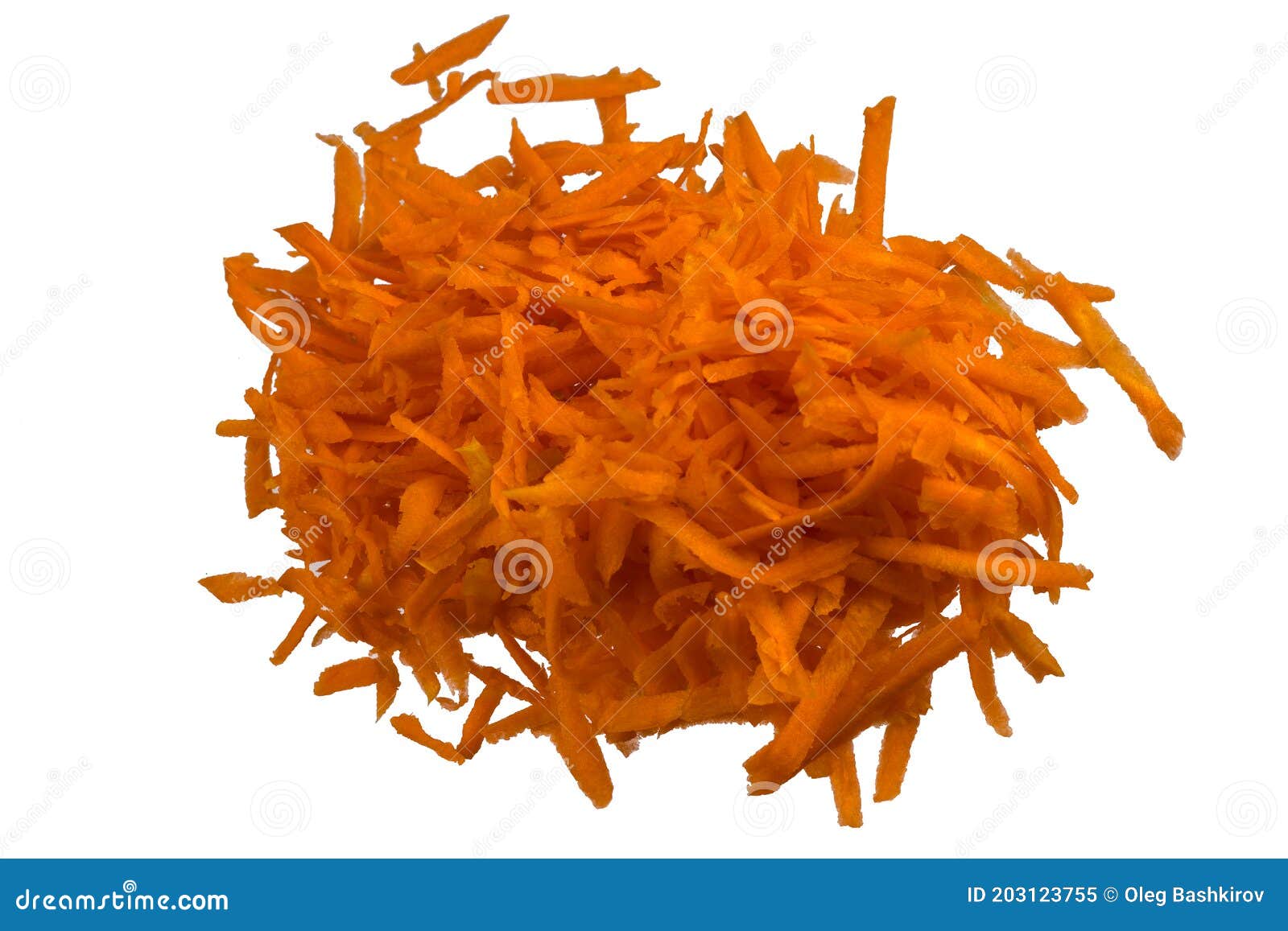Red Carrots, Cut into Small Slices. Isolated on White Background Stock ...