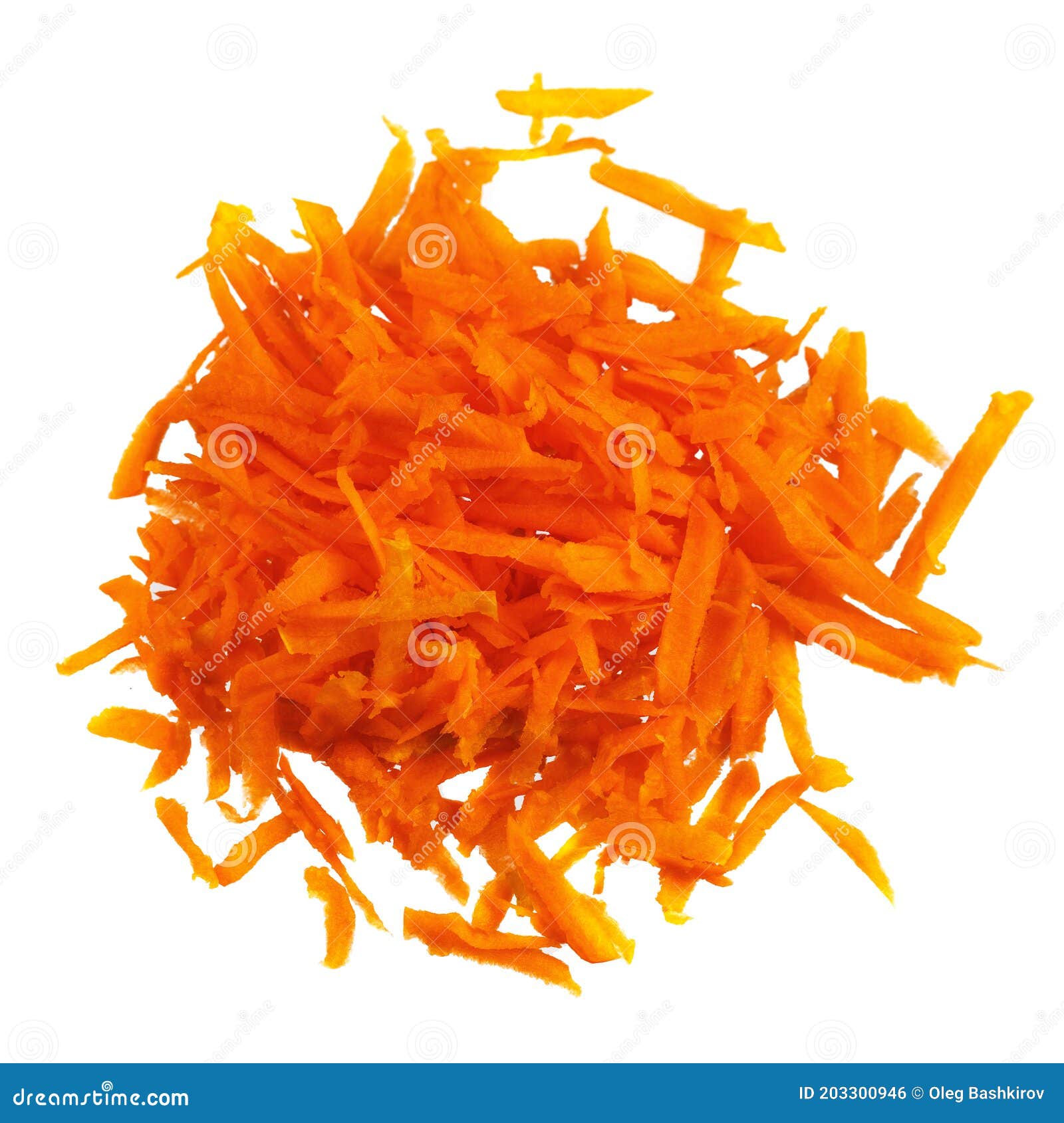 Red Carrots, Cut into Small Slices. Isolated on White Background Stock ...