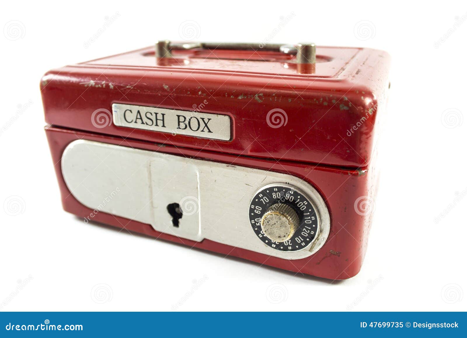 Red cash box stock image. Image of rich, savings, metal - 47699735
