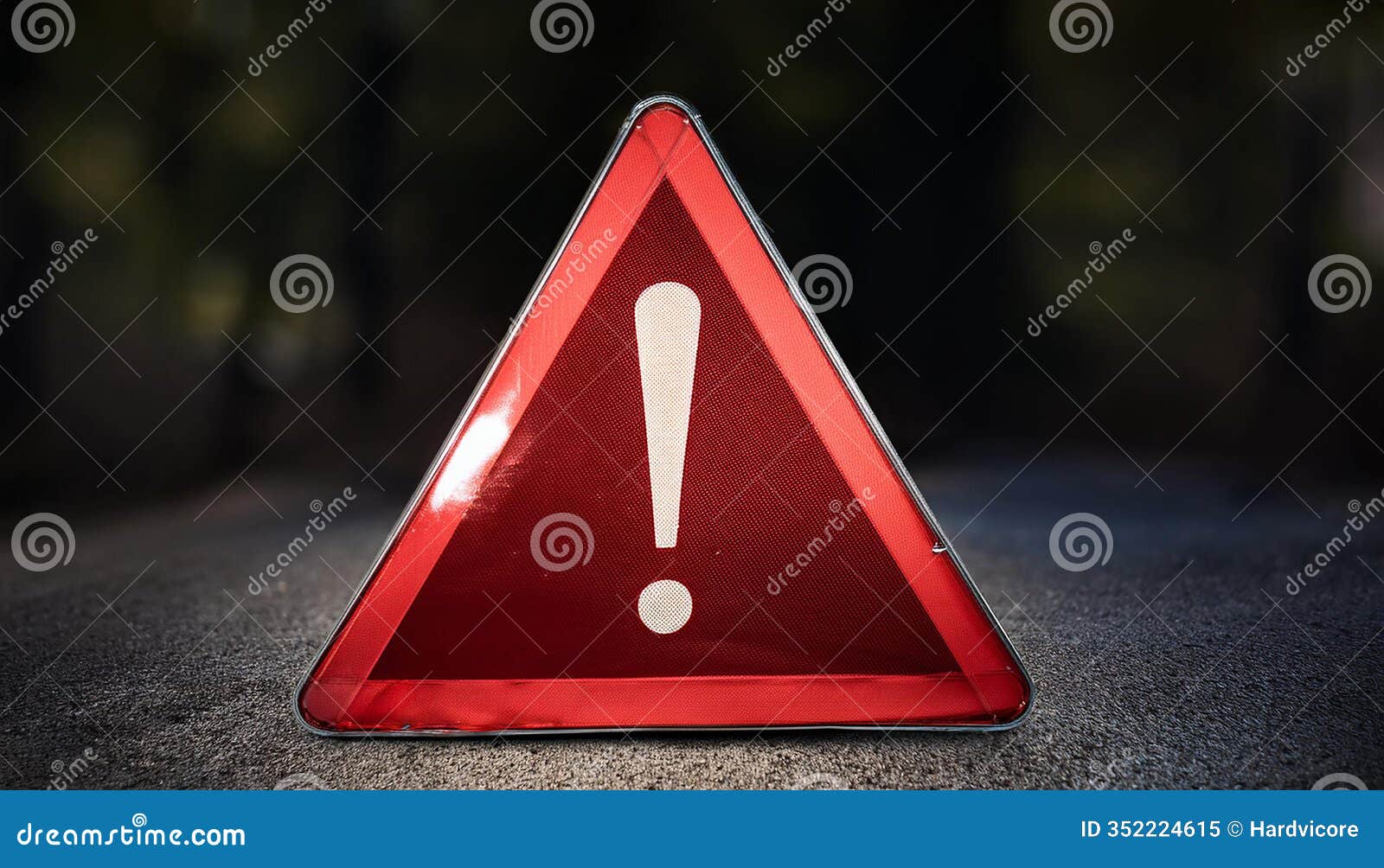 Red Caution Warning Sign with Exclamation Mark. Traffic Sign Stock ...