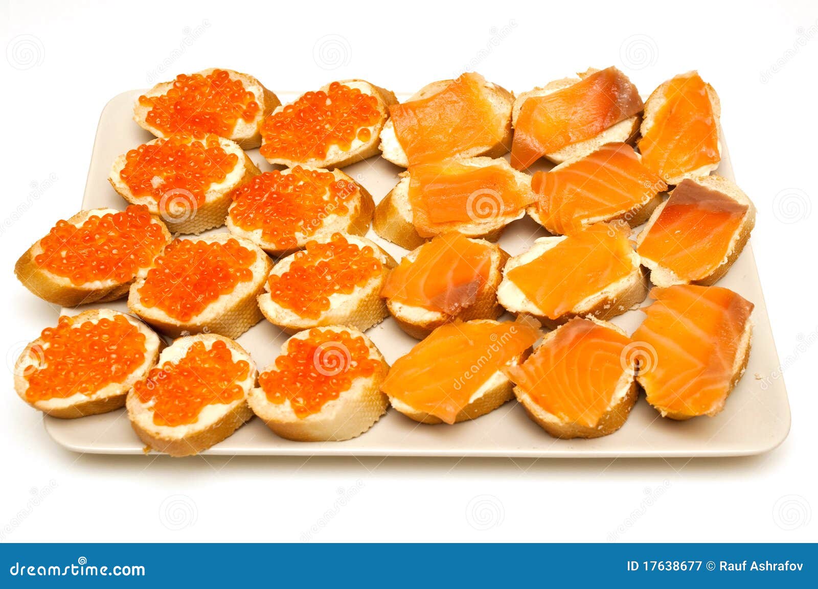 Red Caviar with Bread and Butter Stock Image - Image of dinner ...