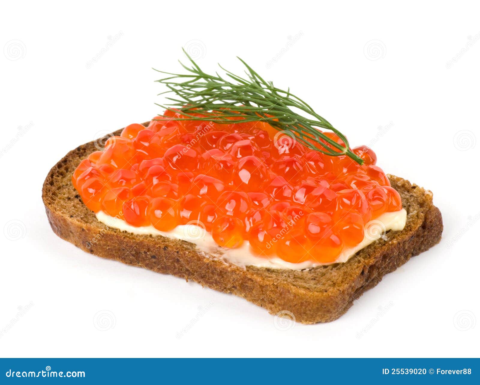 Red Caviar with Bread and Butter Stock Photo - Image of luxury, juicy ...