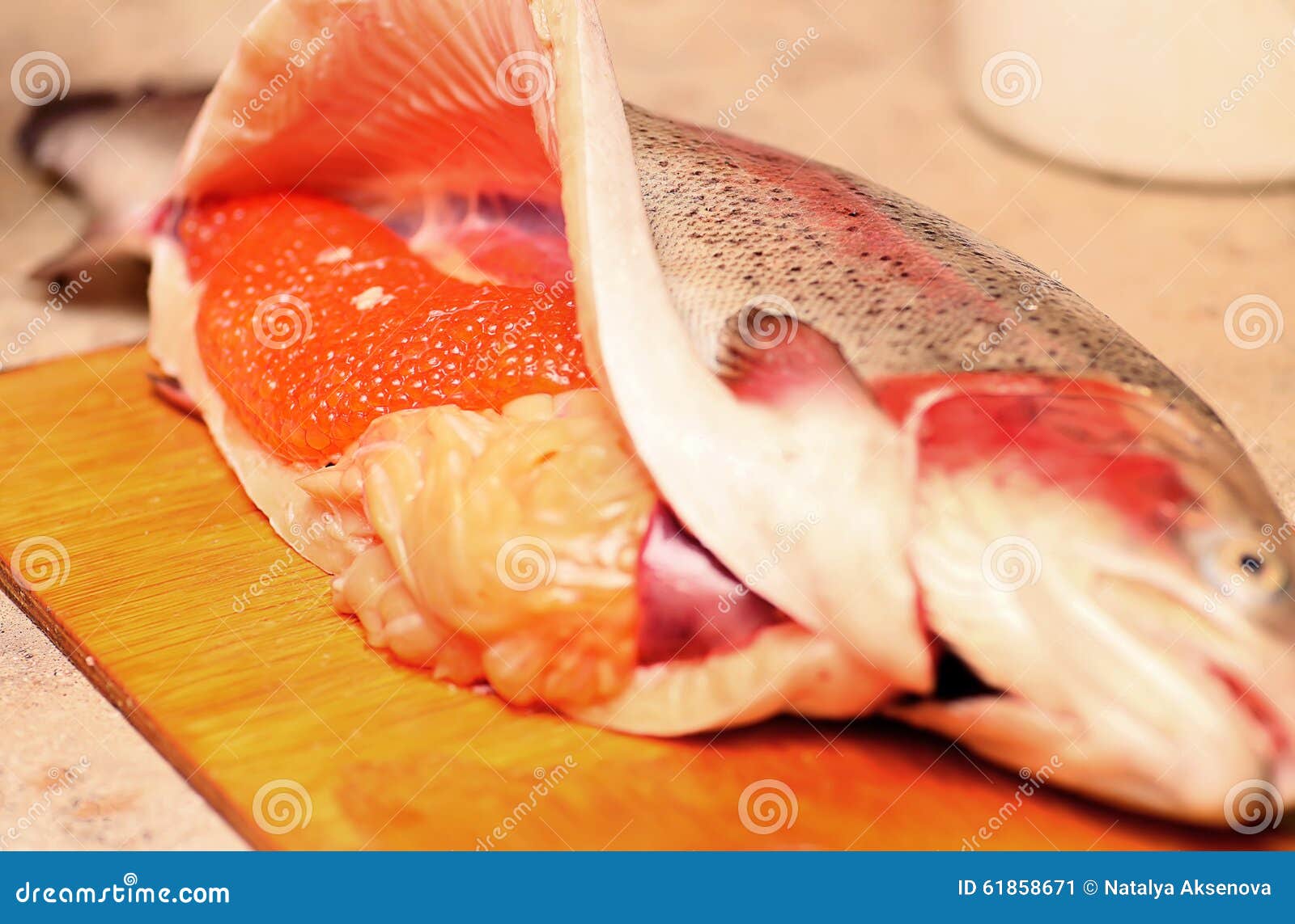 Red Caviar, Fresh, Which only Get More Fish Stock Image - Image of ...