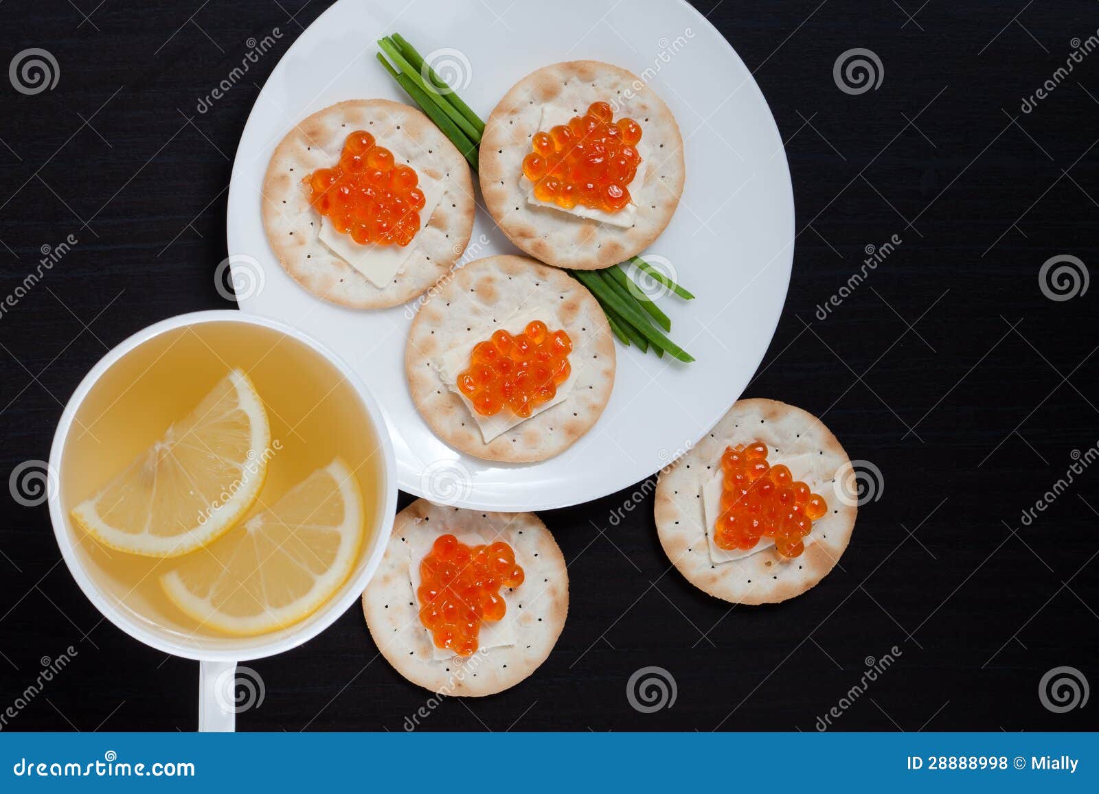 Red Caviar Holiday Breakfast Stock Photo - Image of holiday, buffet ...