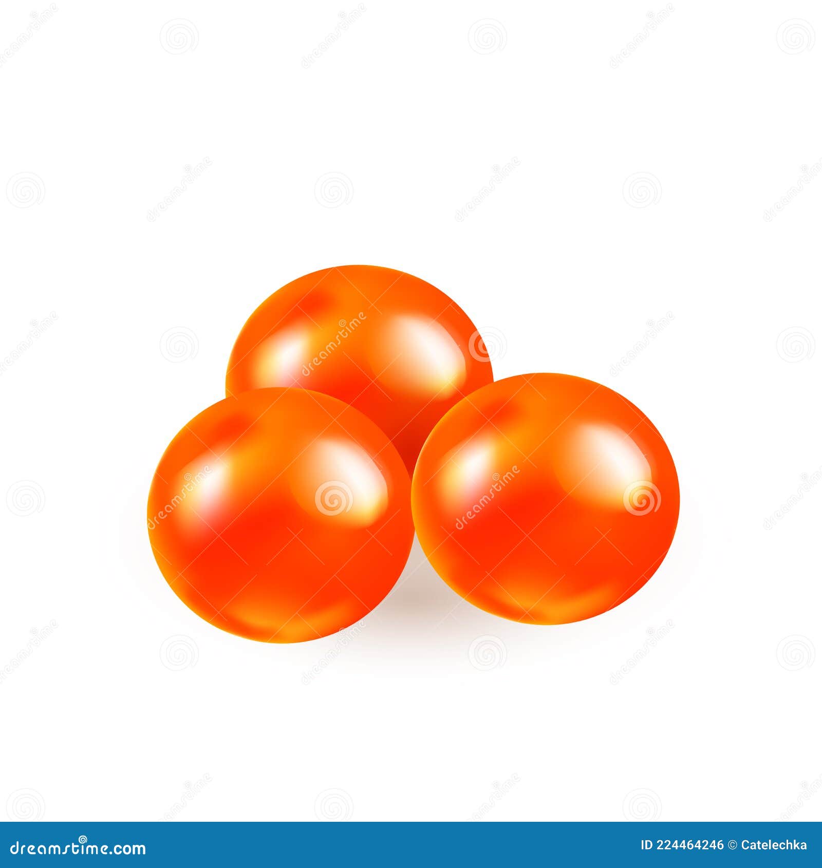Red Caviar Icon Isolated on White Background. Salmon Roe Stock Vector ...