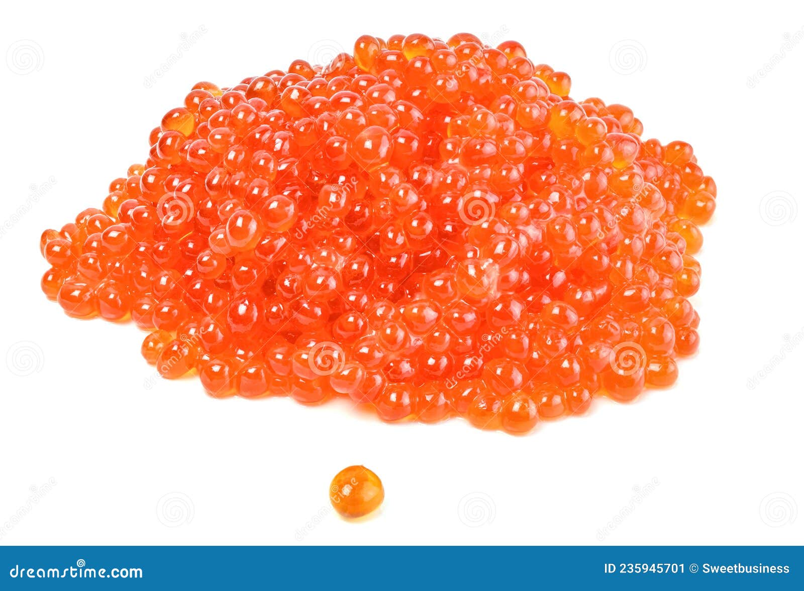 Red Caviar in a White Background Stock Image - Image of white, color ...