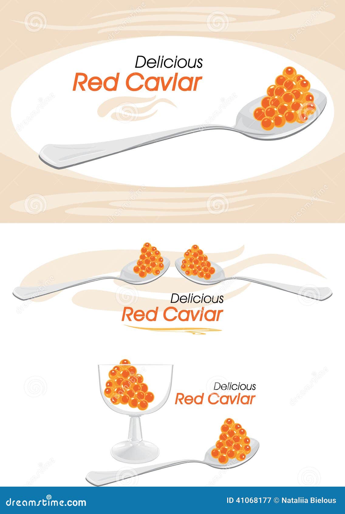 Red Caviar. Labels for Design Stock Vector - Illustration of cook ...