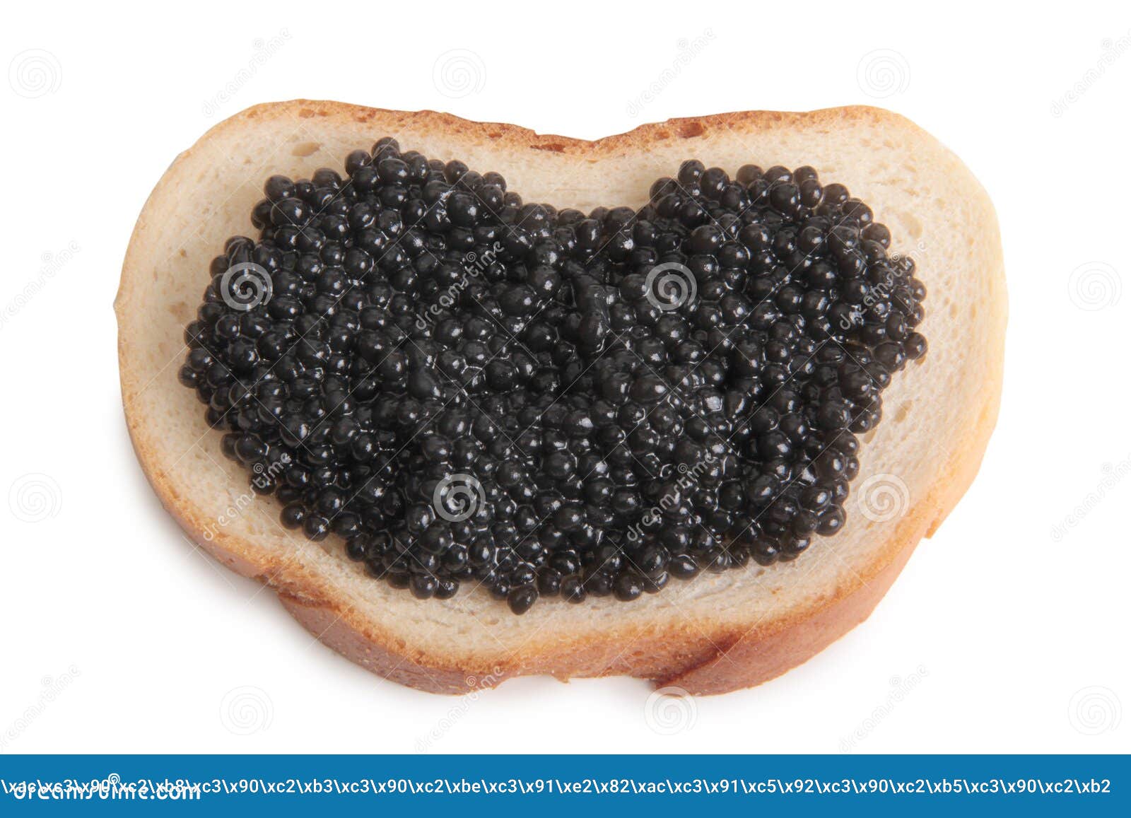 Caviar on bread two stock photo. Image of meal, eating - 208697448