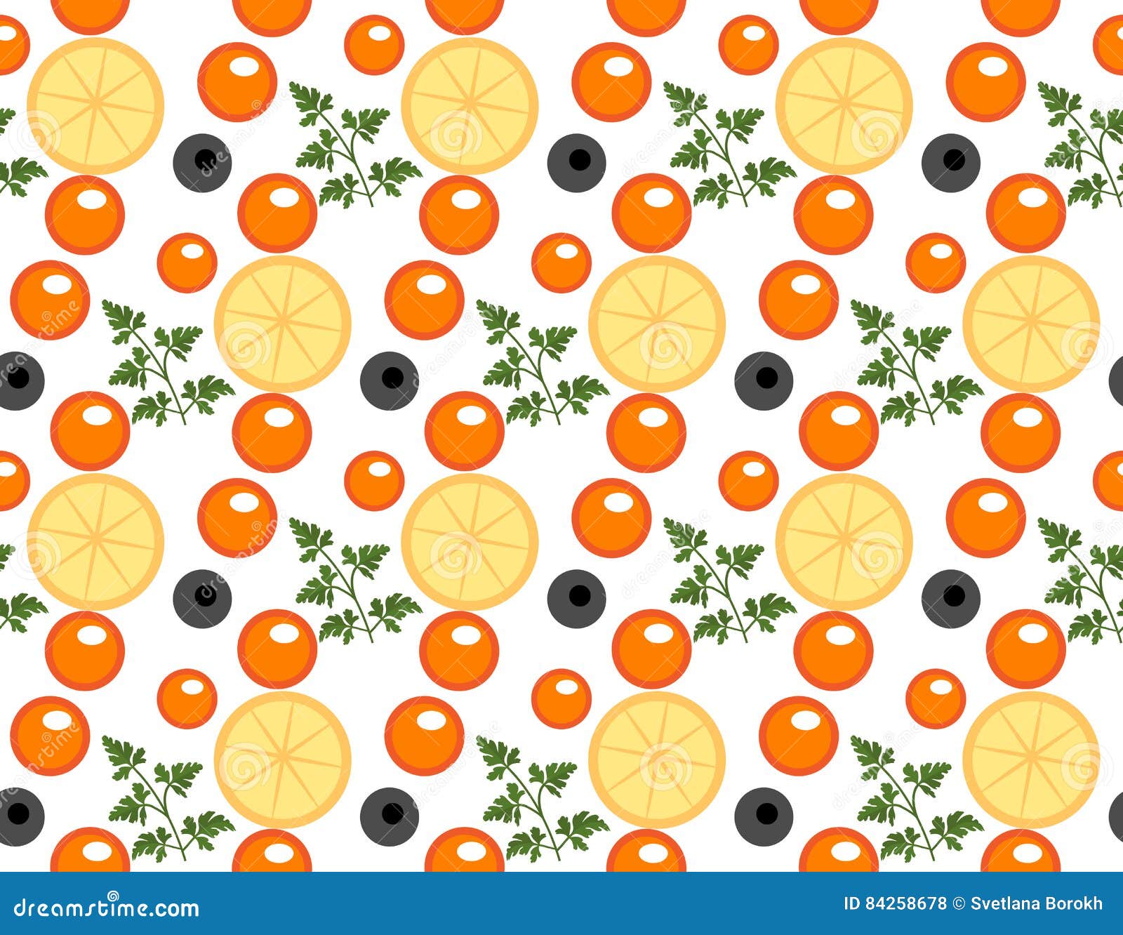 Red Caviar Seamless Pattern. Roe Endless Background, Texture, Wallpaper ...