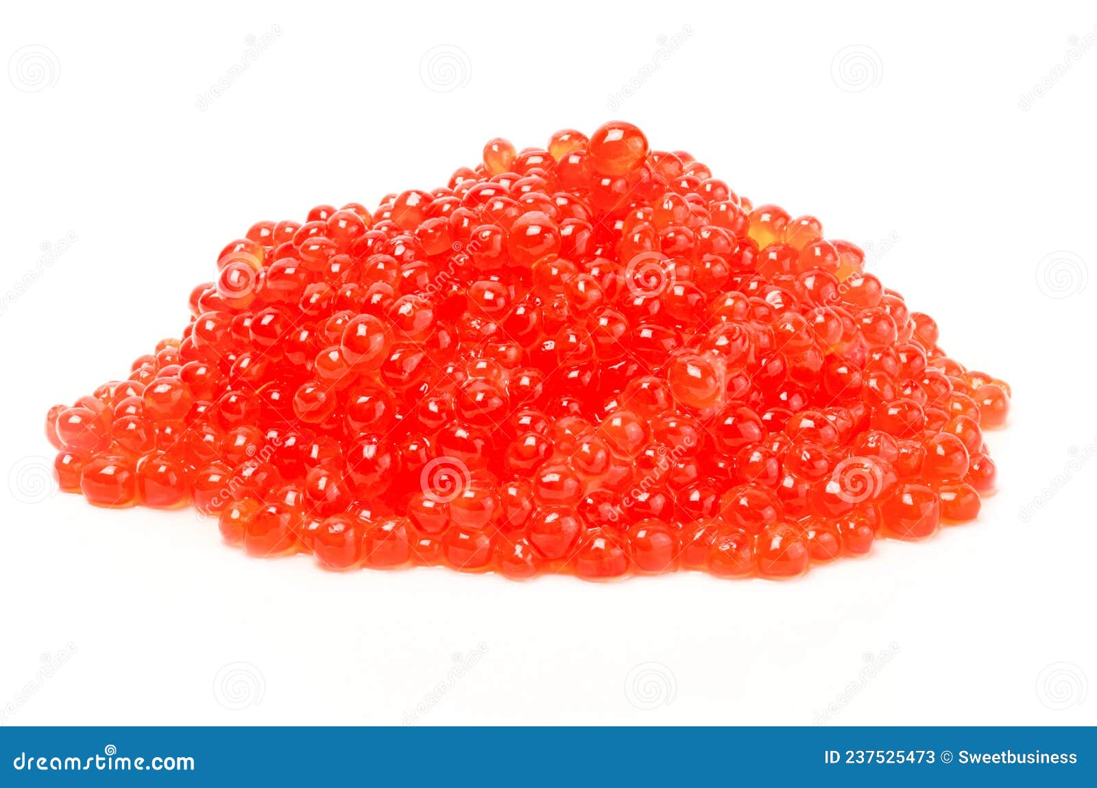 Red Caviar on White Background Stock Image - Image of luxury, appetizer ...