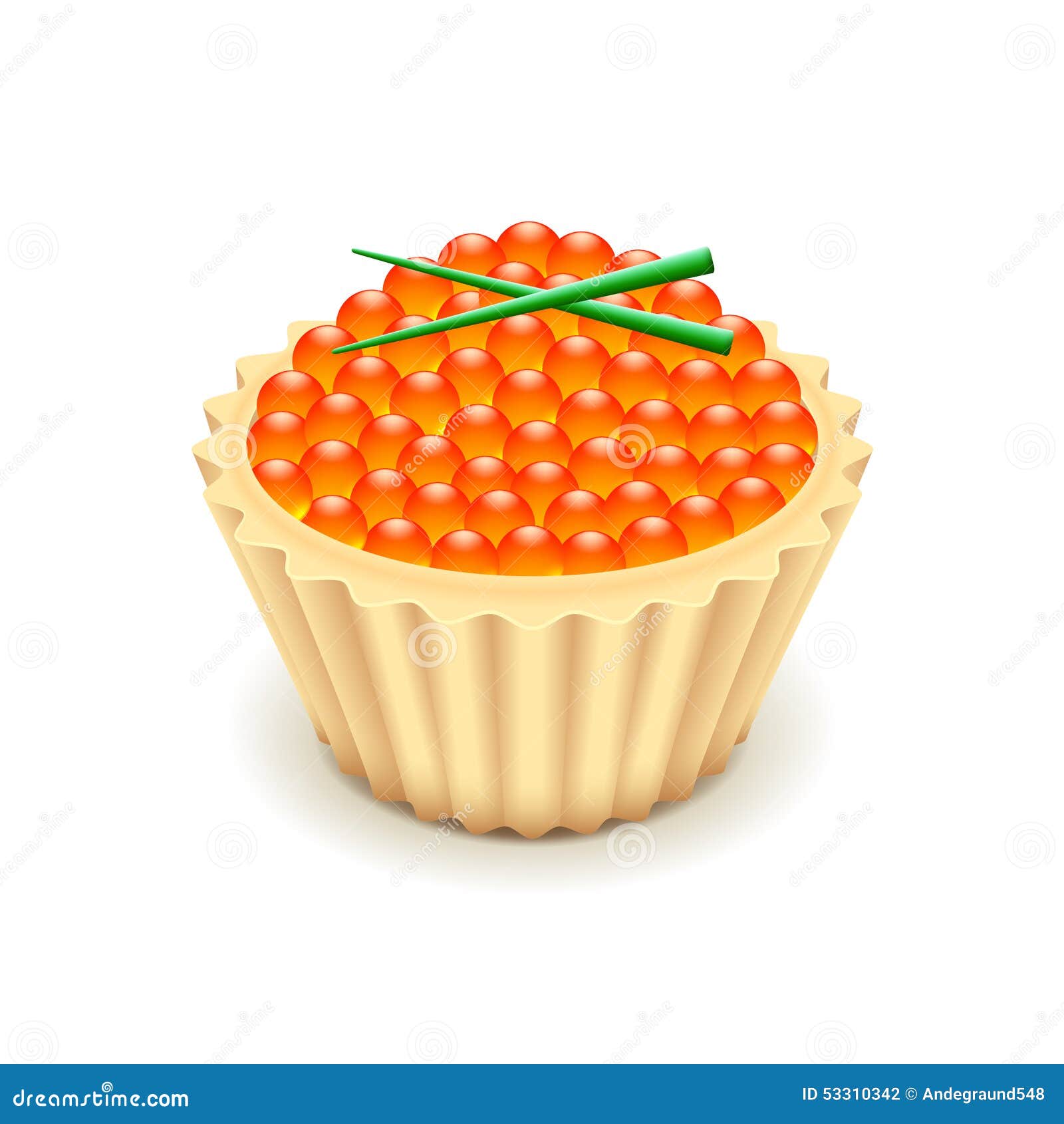 Red caviar on white vector stock vector. Illustration of icon - 53310342
