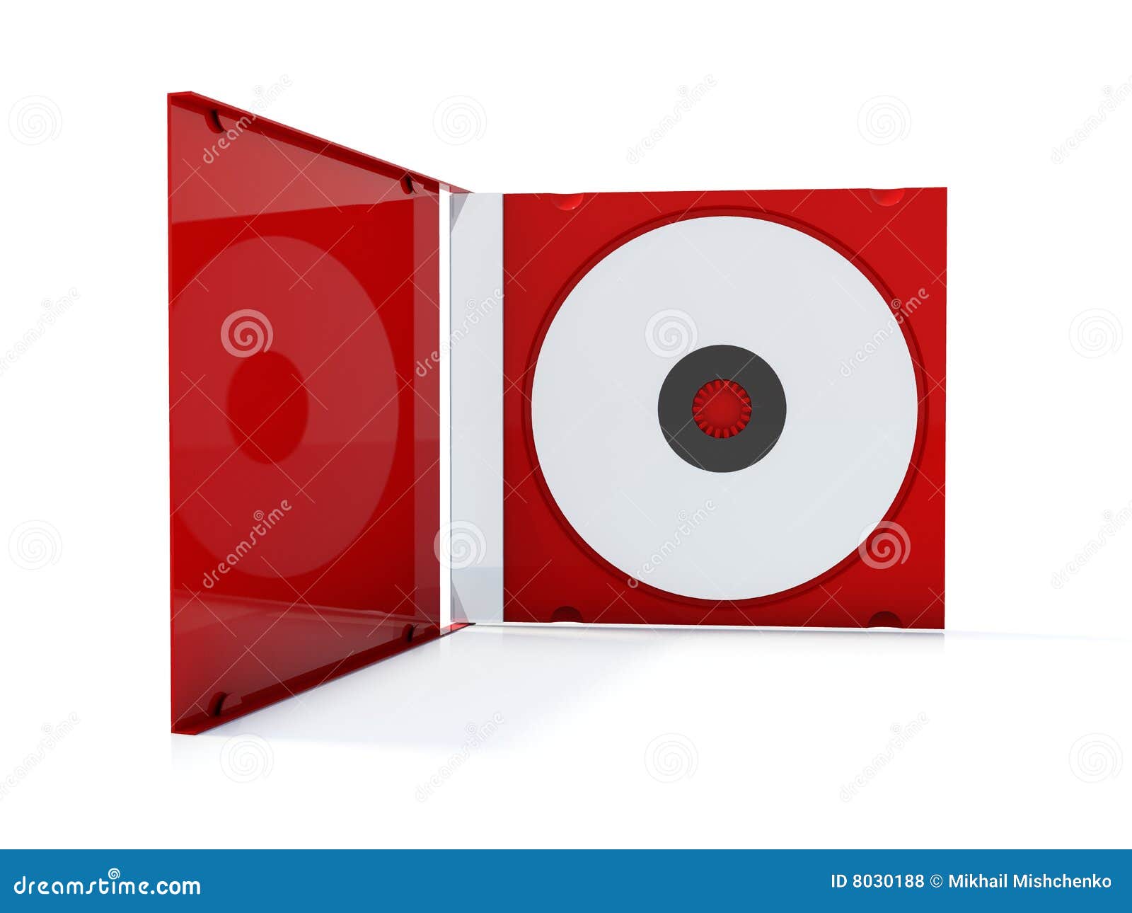 Red cd box stock illustration. Illustration of copy, information - 8030188