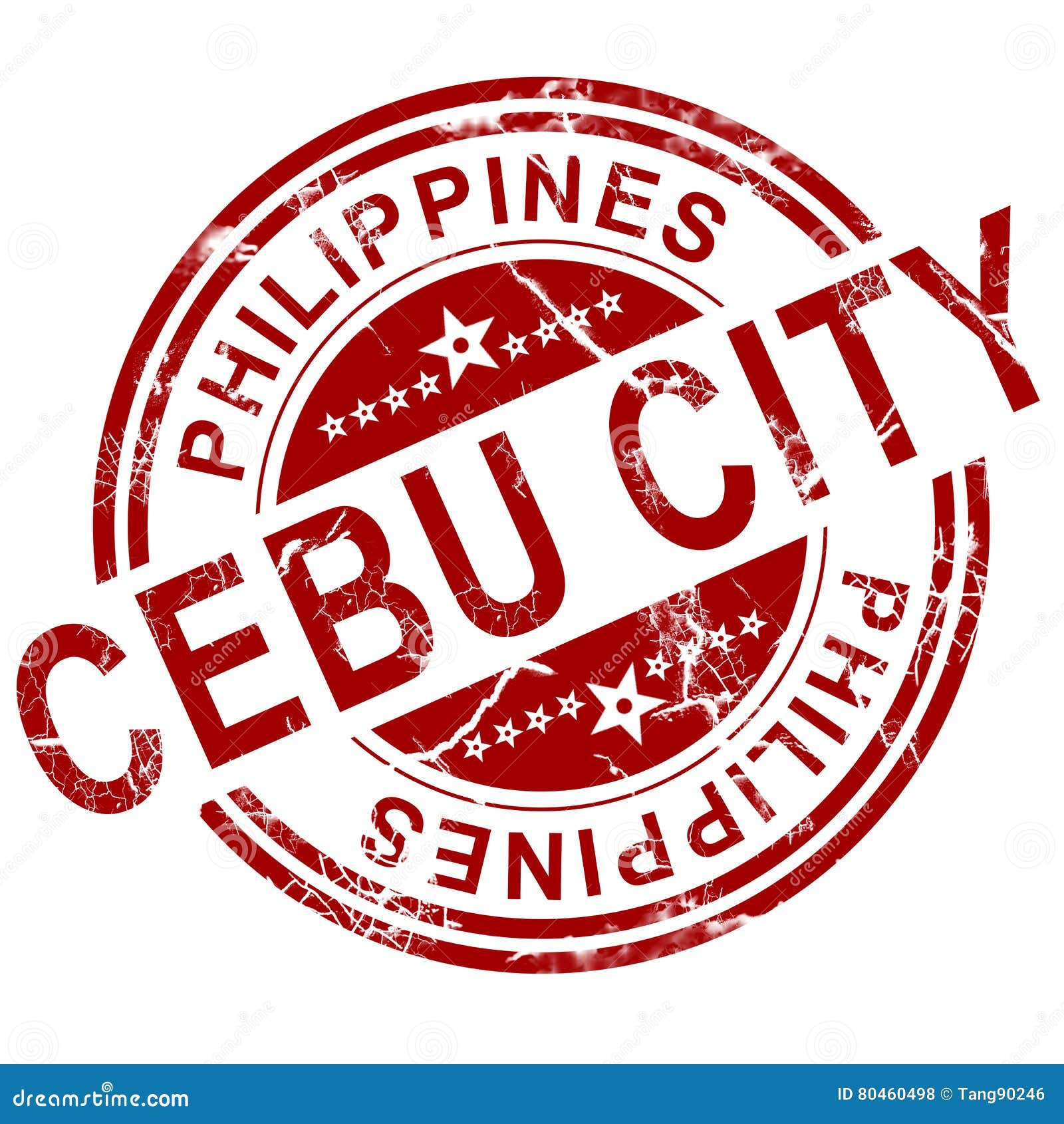 Cebu Map Sticker. Vector Illustration | CartoonDealer.com #111012164