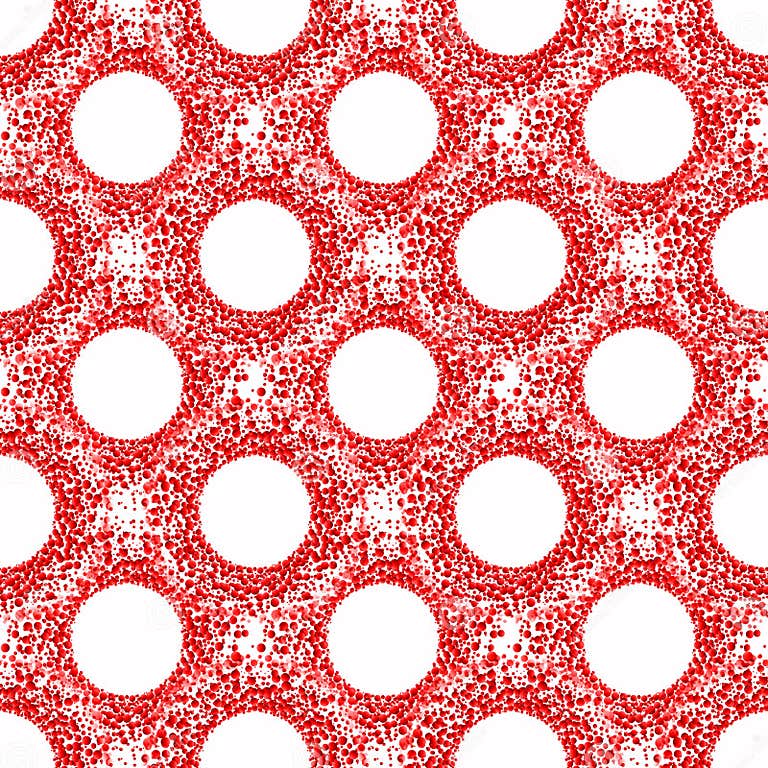 Blood Circles Seamless Pattern Stock Illustration - Illustration of ...