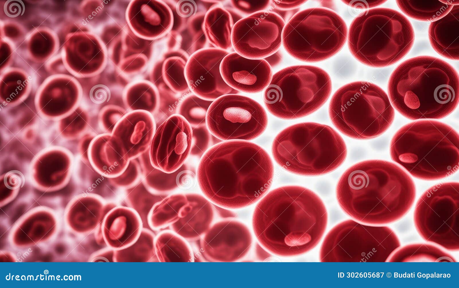 A Red Cellular Structure with a White Line in the Middle Stock ...