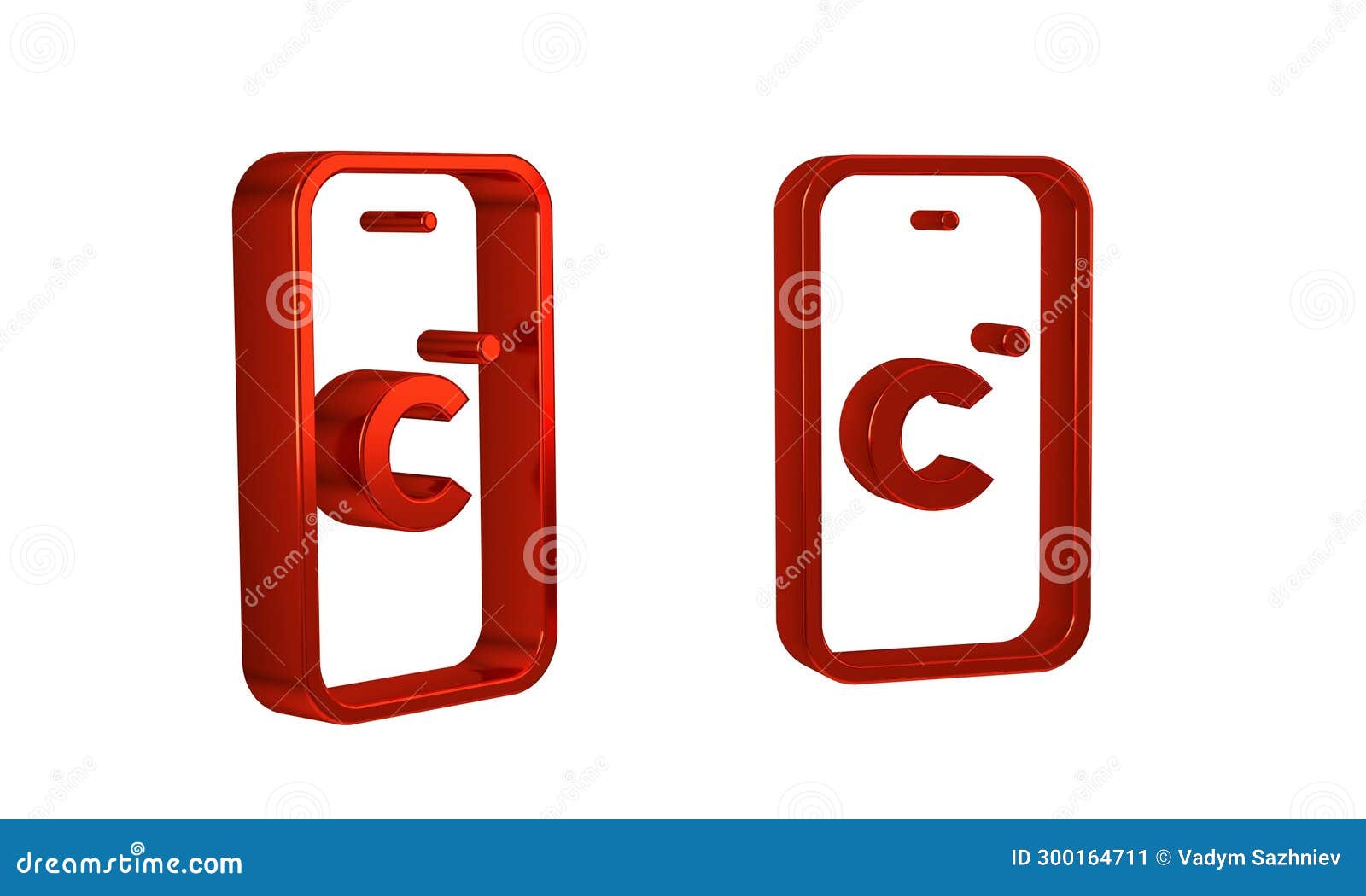 Red Celsius Icon Isolated on Transparent Background. Stock Illustration ...