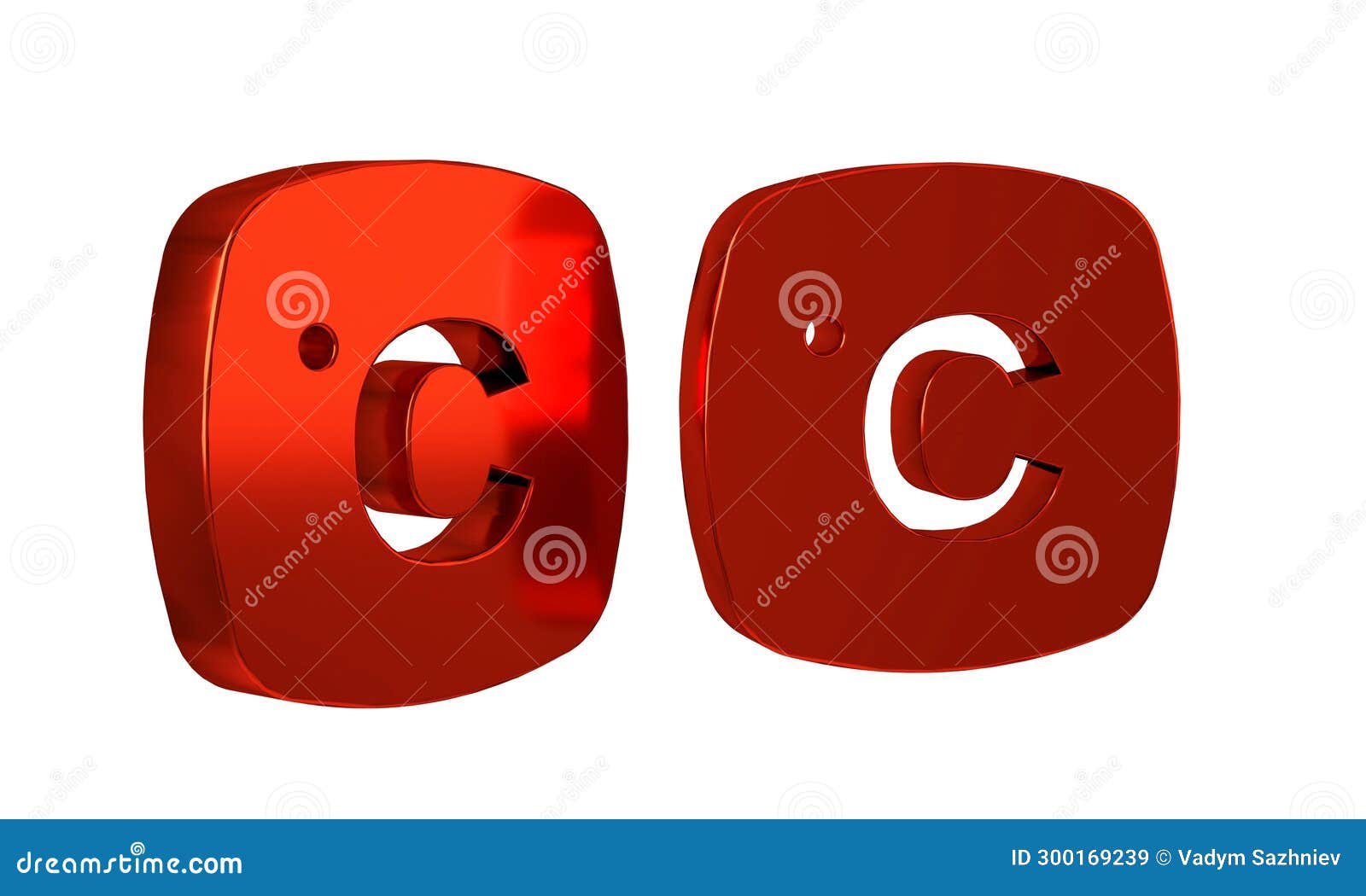 Red Celsius Icon Isolated on Transparent Background. Stock Illustration ...