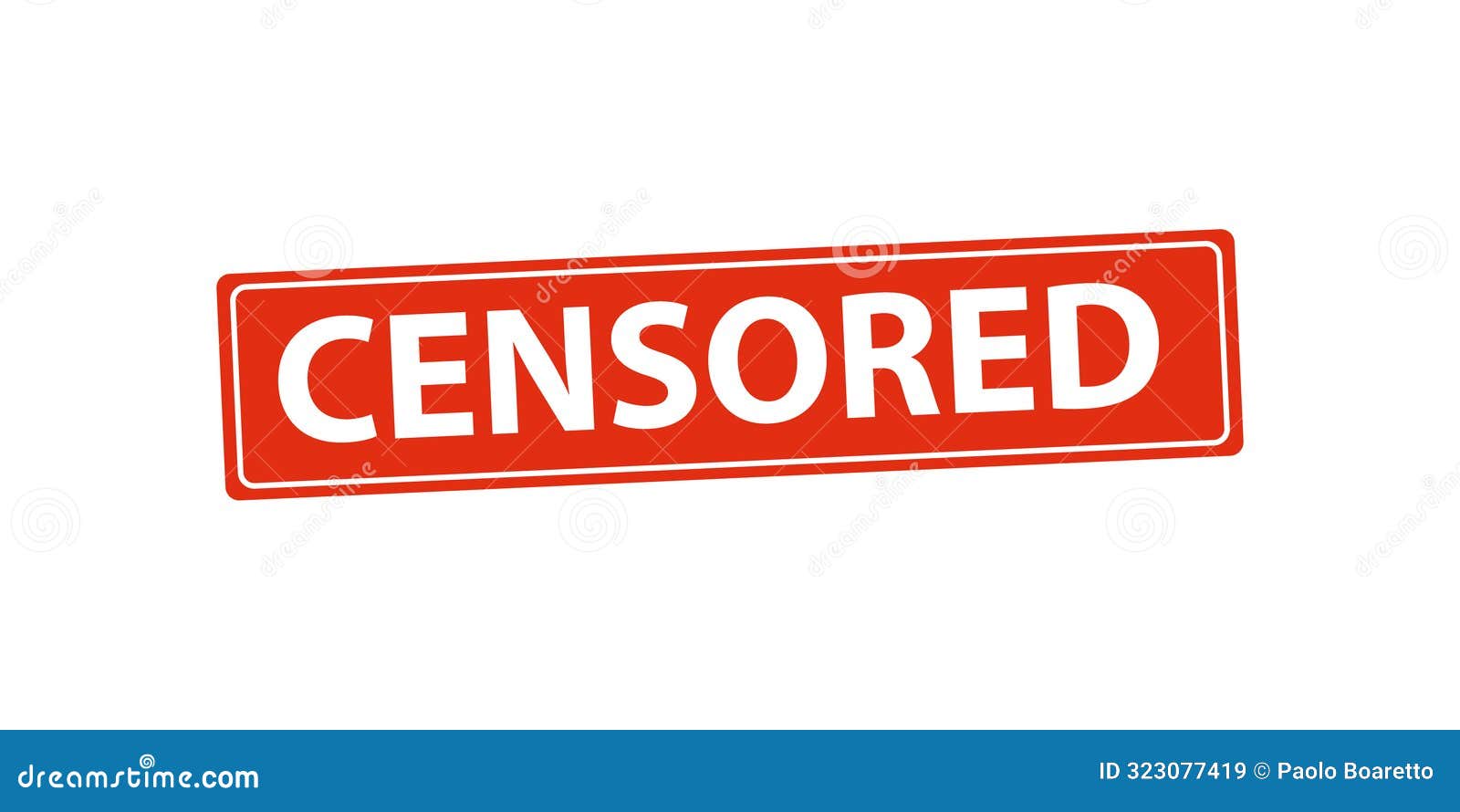 Red Censor Rubber Stamp Grunge Icon. Content Censor Vector Red Stamp ...