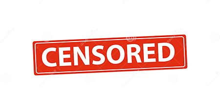 Red Censor Rubber Stamp Grunge Icon. Content Censor Vector Red Stamp ...