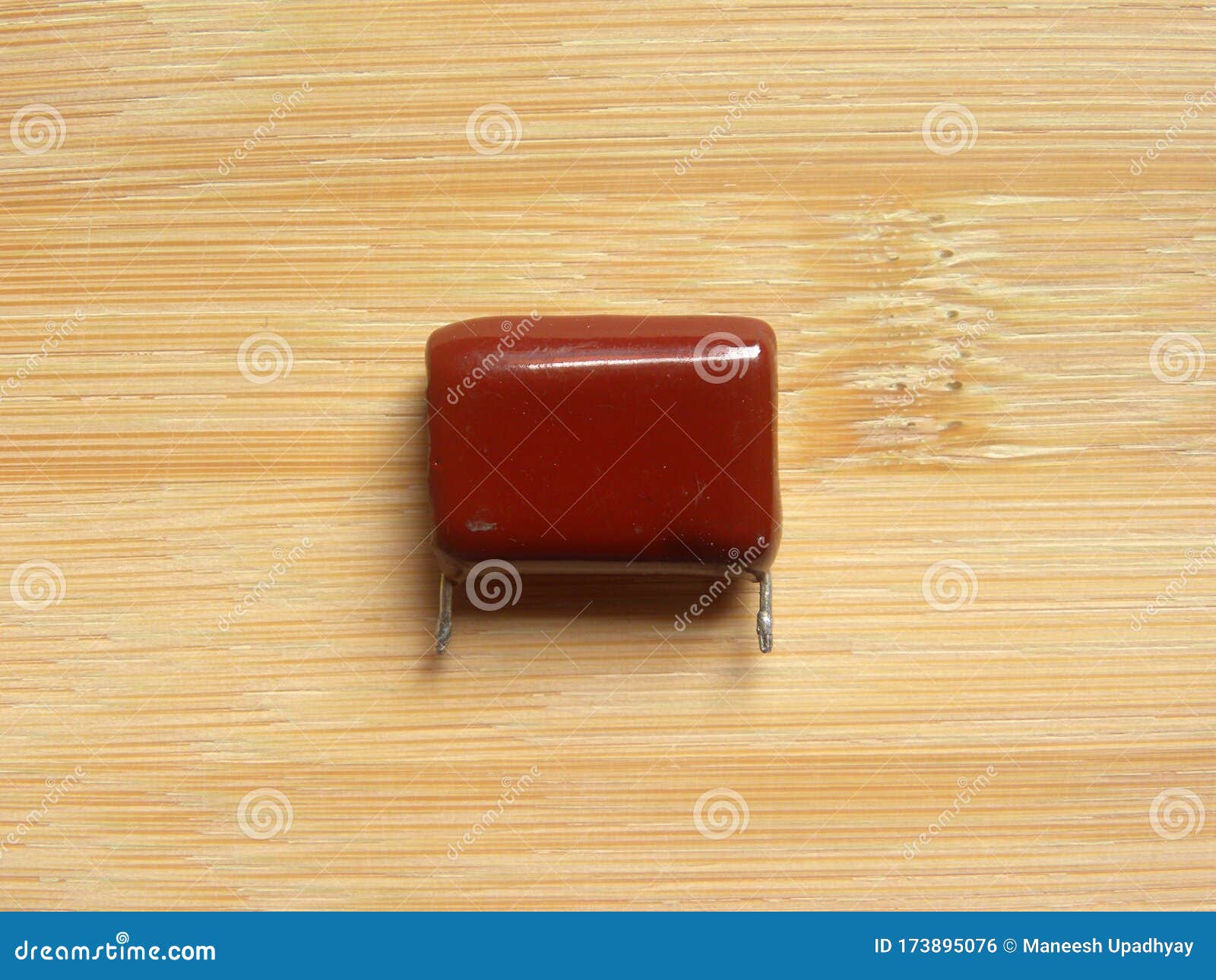 Red ceramic Capacitor stock photo. Image of film, energy - 173895076