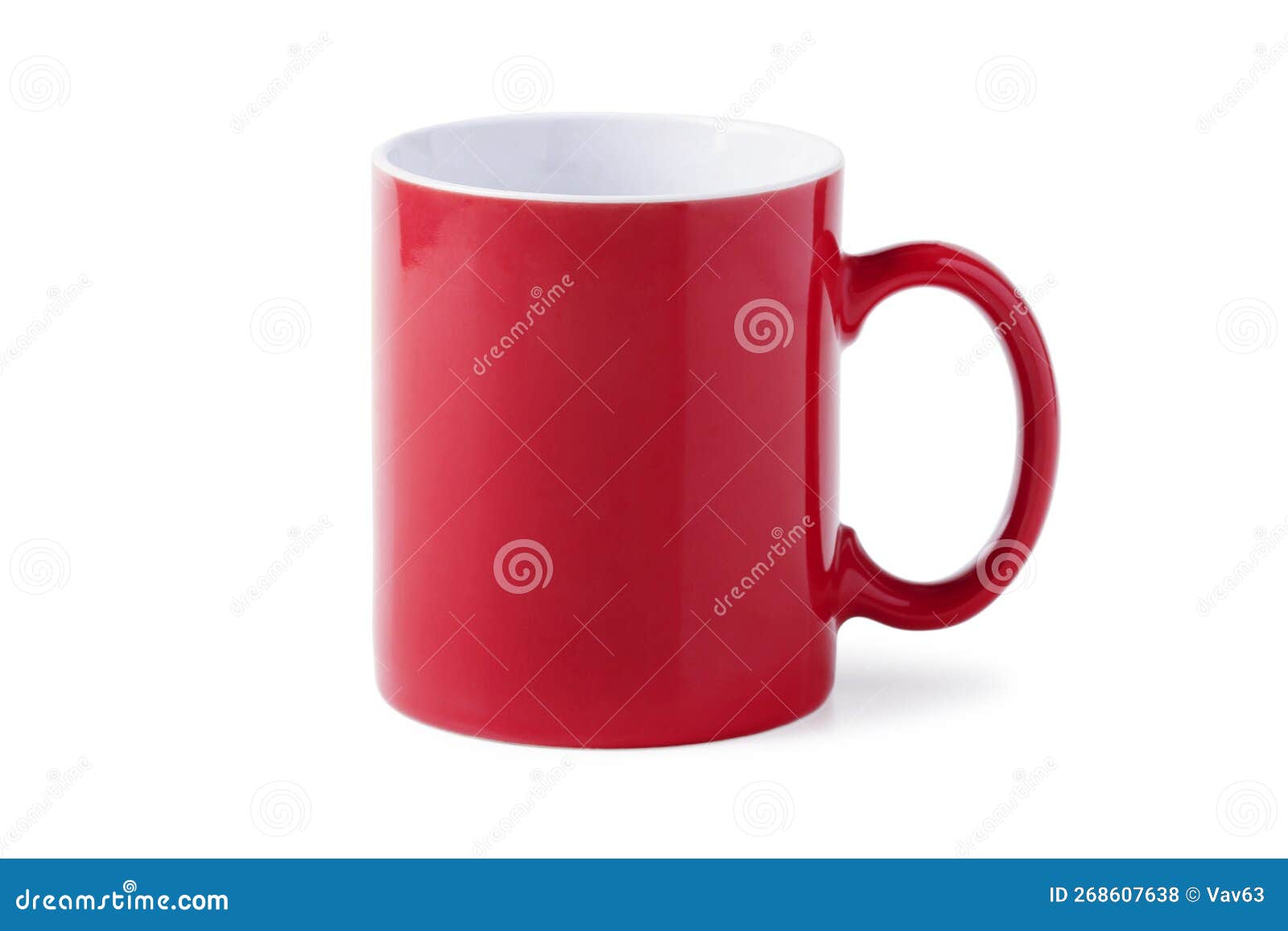 Red ceramic cup stock photo. Image of drink, clean, kitchen - 268607638