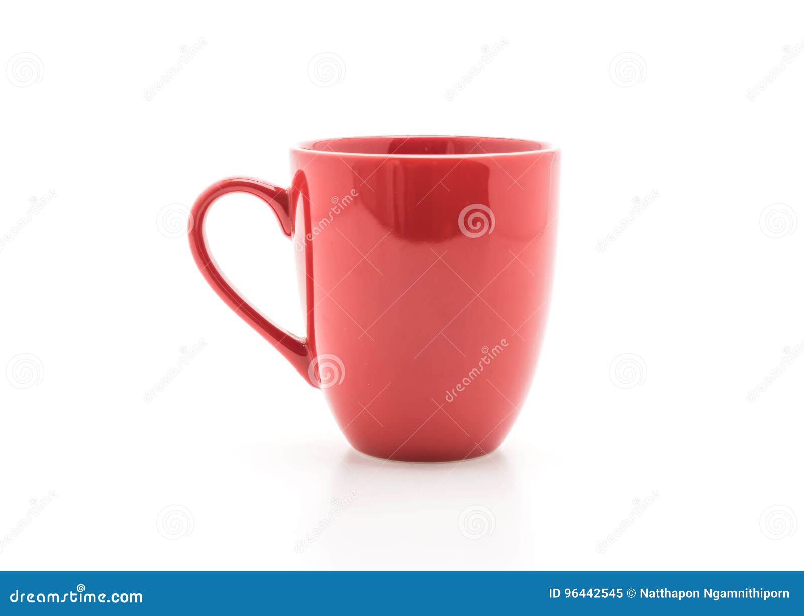Red ceramic mug stock image. Image of closeup, glass - 96442545