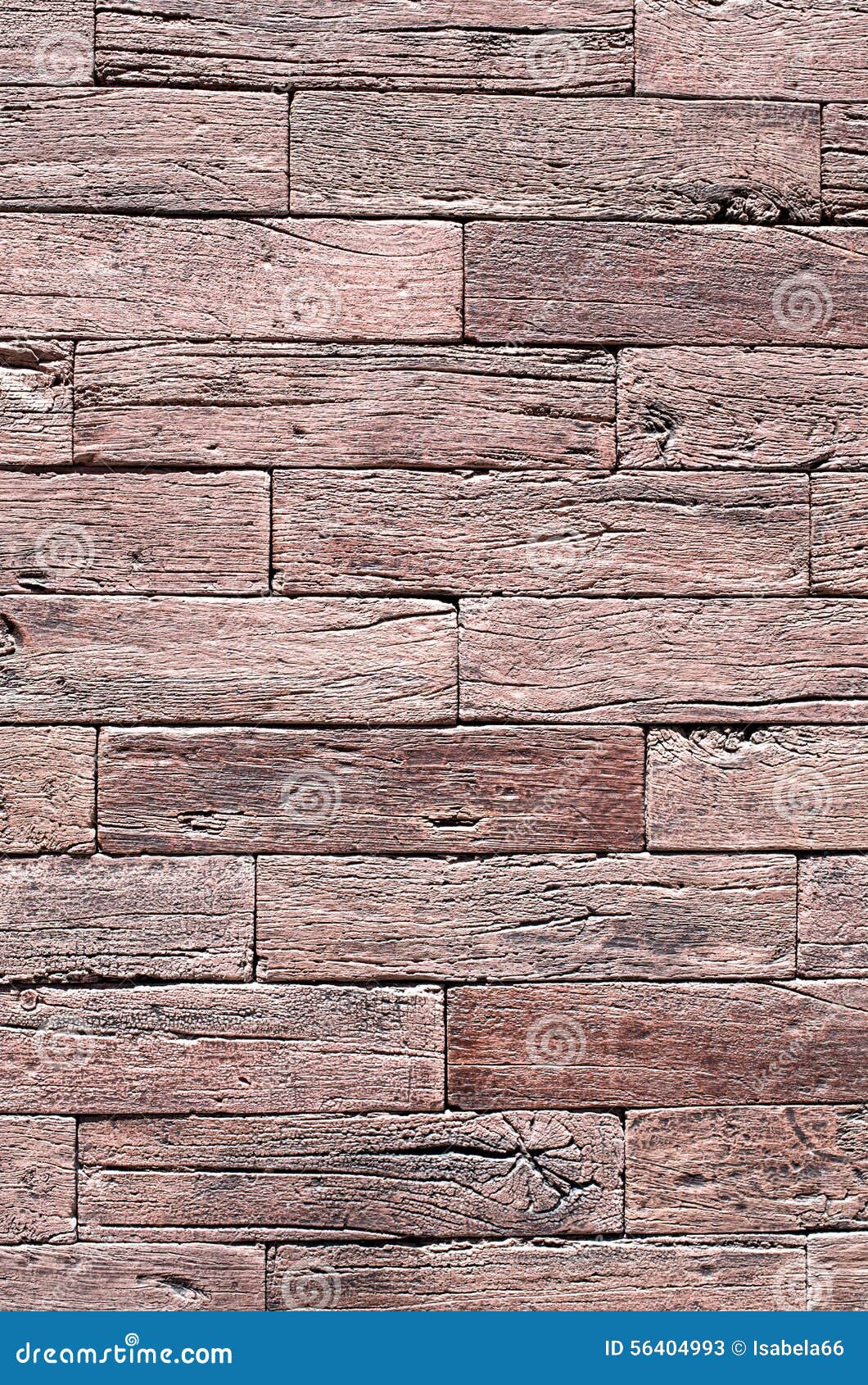 Red Ceramic Slabs Imitating Wood on Wall Stock Image - Image of ...