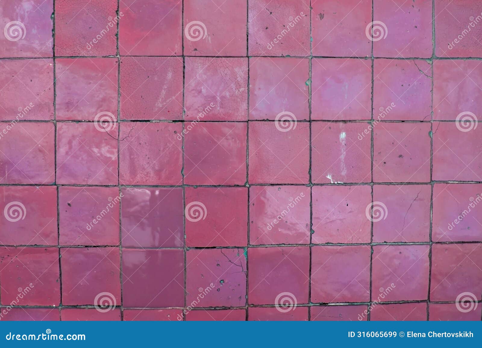 Red Ceramic Tile Wall Background and Texture. Abstract Background and ...