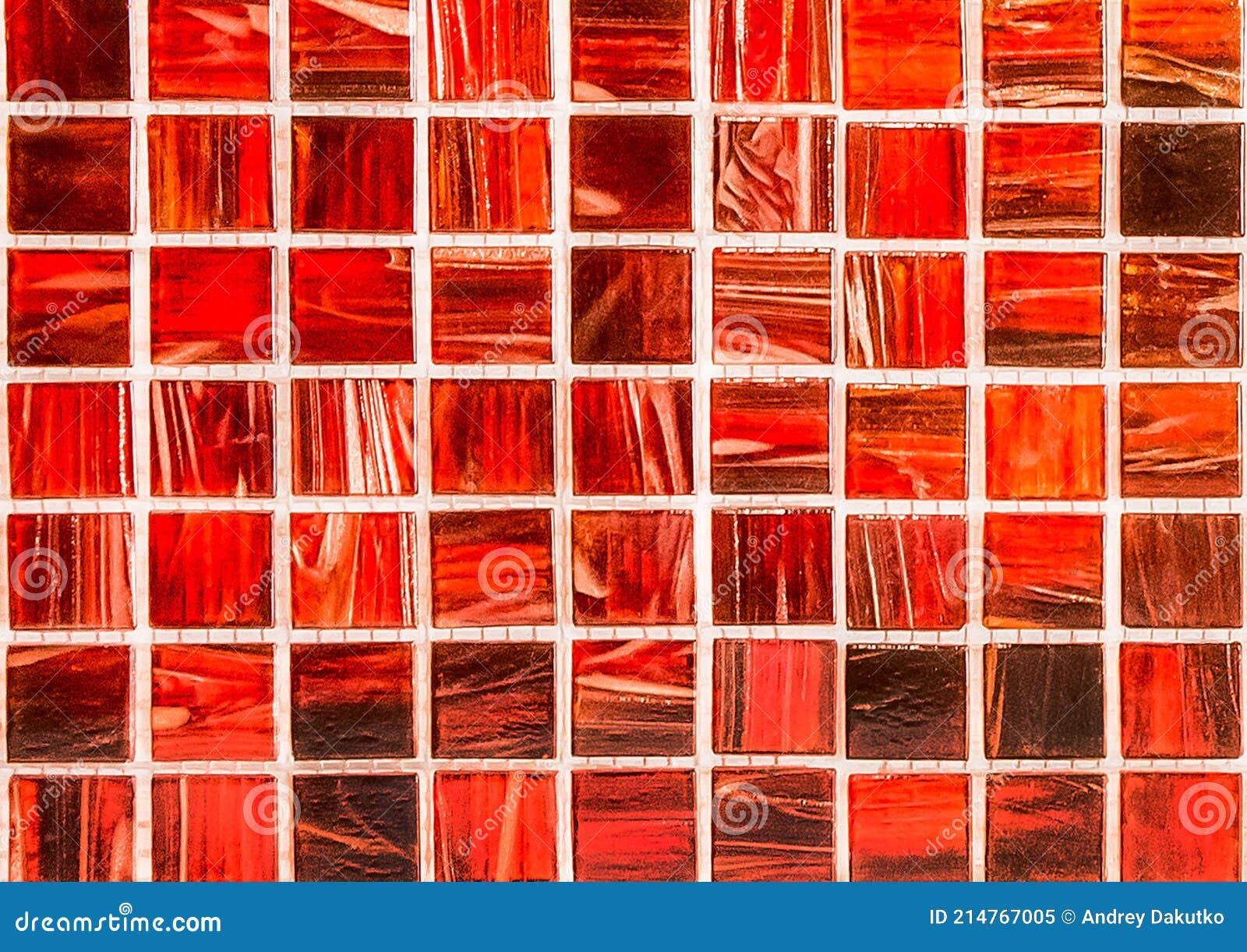 Red Ceramic Tiles with Abstract Patterns, Decorative Mosaic Texture ...
