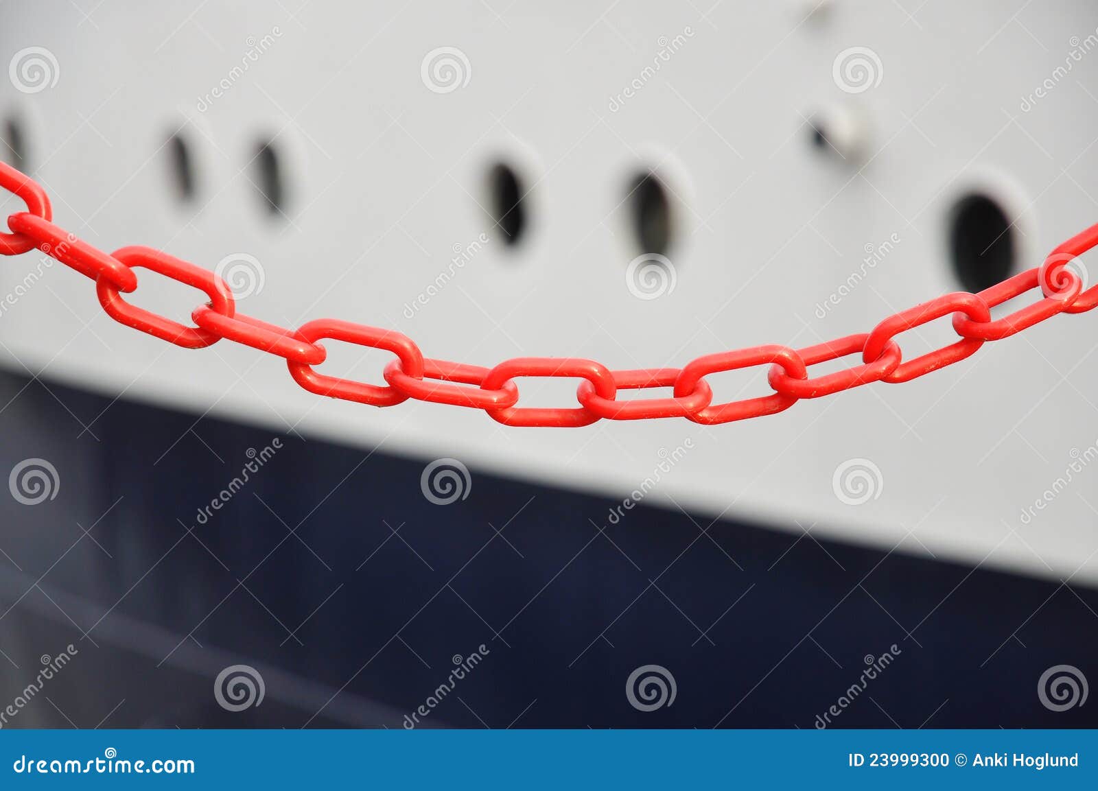 Red chain stock photo. Image of ship, chain, hole, luxury - 23999300