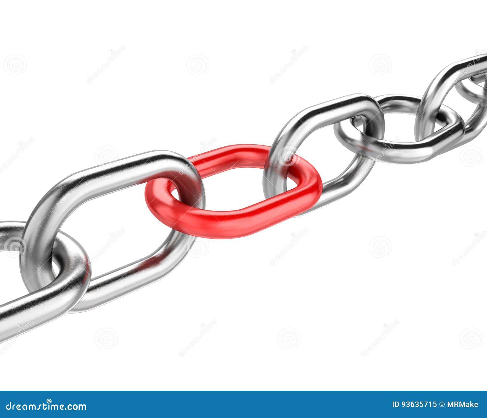 Red Chain Link stock illustration. Illustration of binding - 93635715