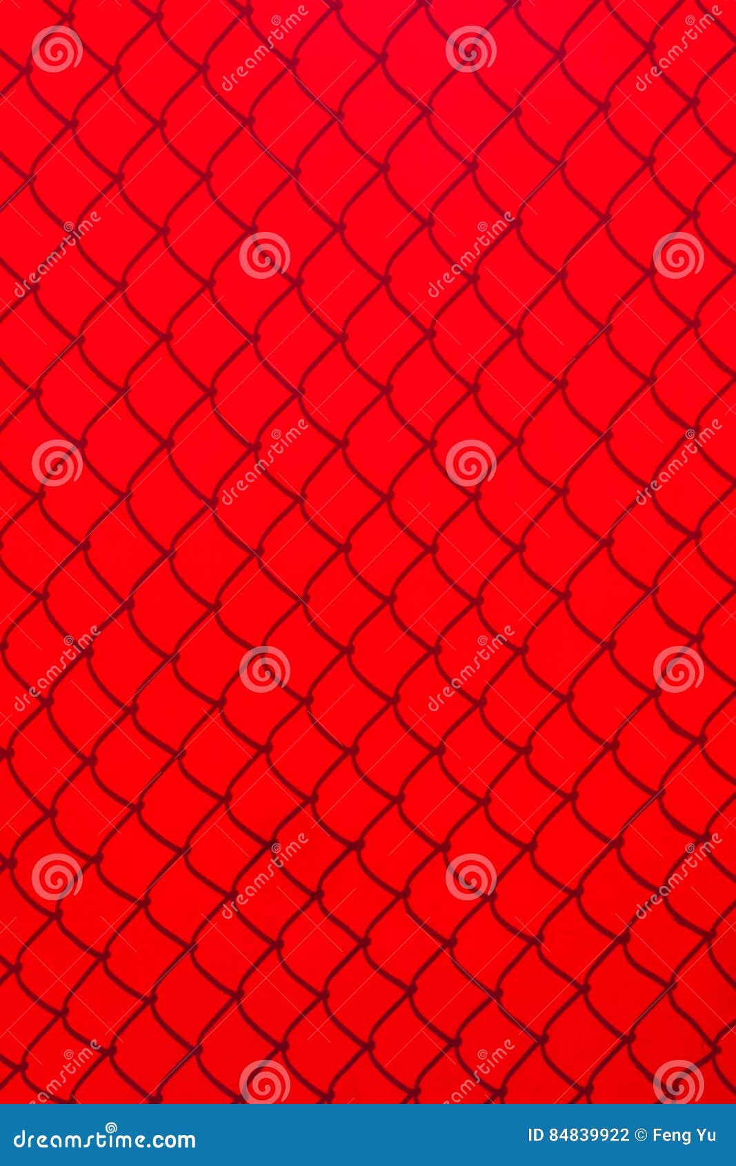 Red Chainlink Fence Shadow stock photo. Image of textured - 84839922