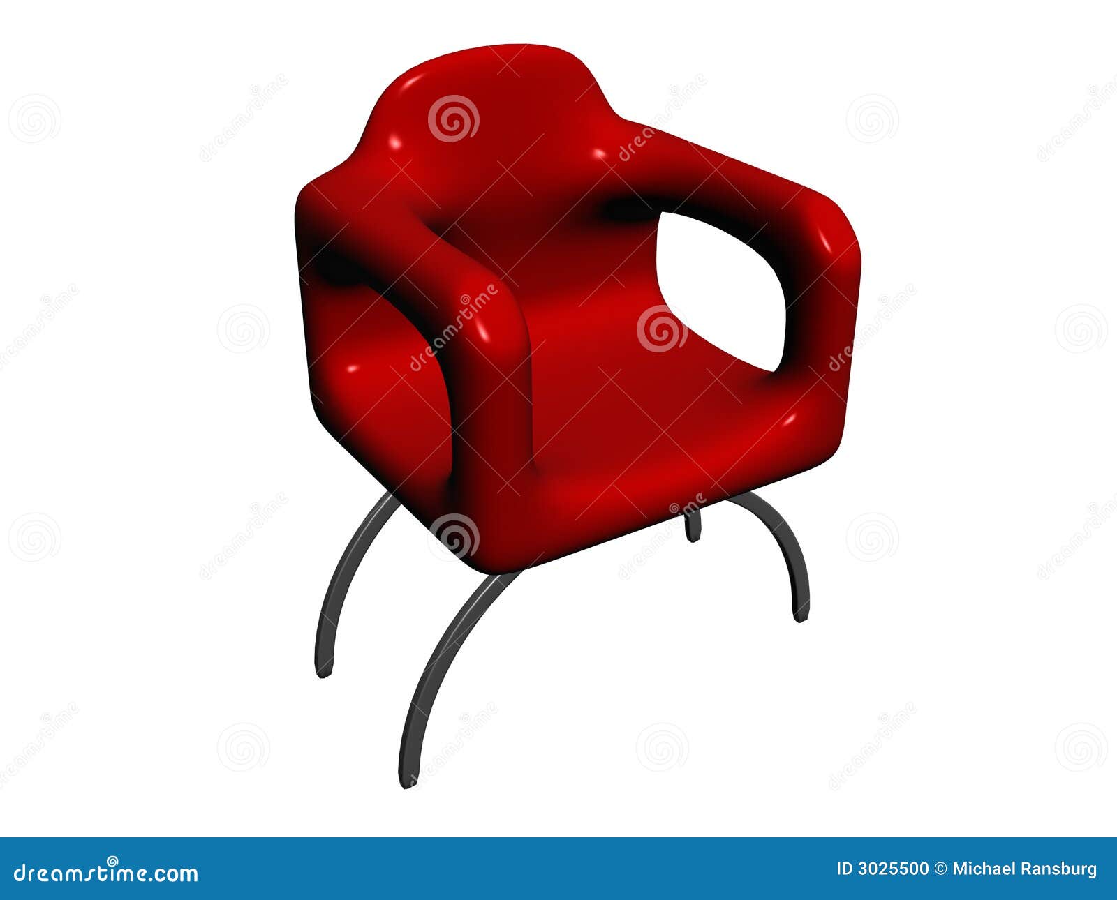 Red chair stock illustration. Illustration of armchair - 3025500
