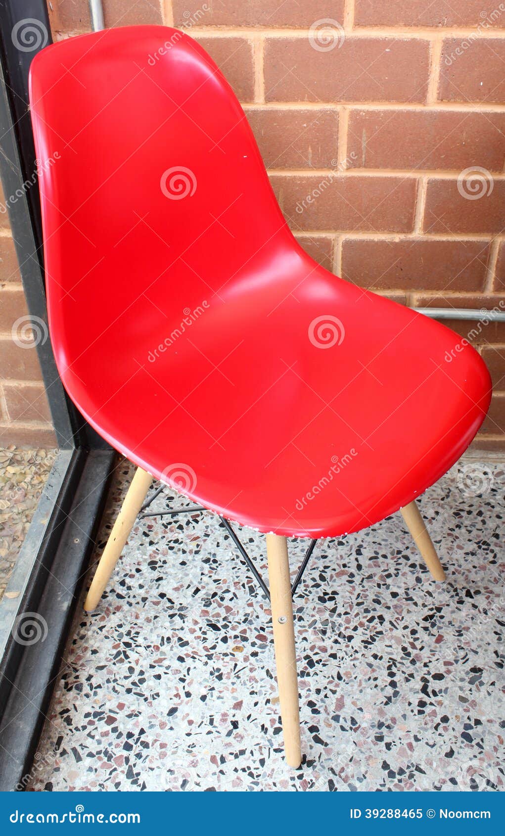 Red chair stock image. Image of brown, detail, comfortable - 39288465