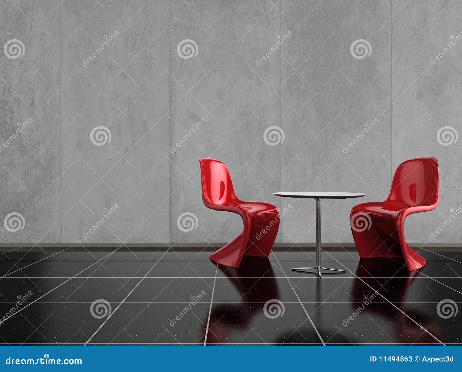 Red Chairs stock illustration. Illustration of colored - 11494863