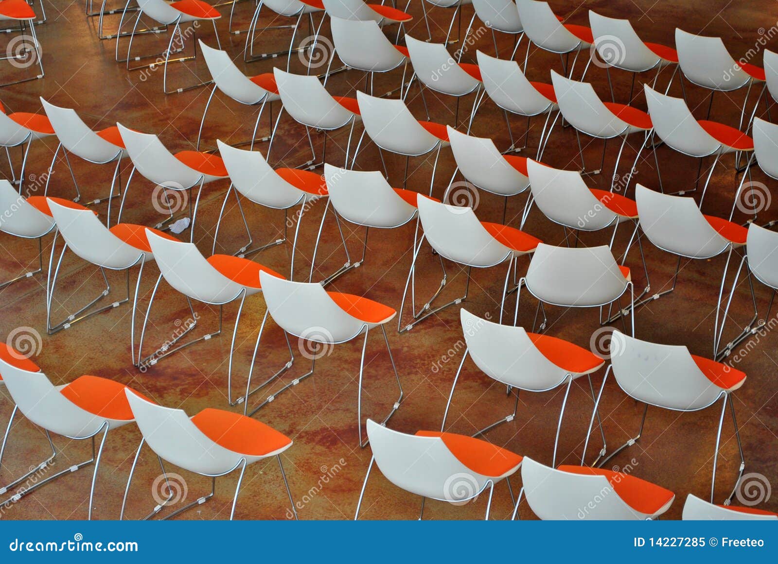 Red chairs stock image. Image of empty, field, seat, background - 14227285
