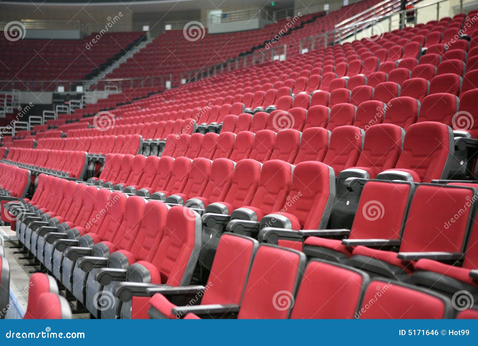 Red chairs 2 stock photo. Image of bleachers, movie, concert - 5171646