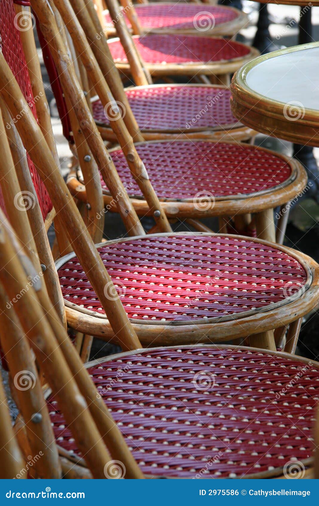 Red chairs stock photo. Image of business, wood, cafe - 2975586