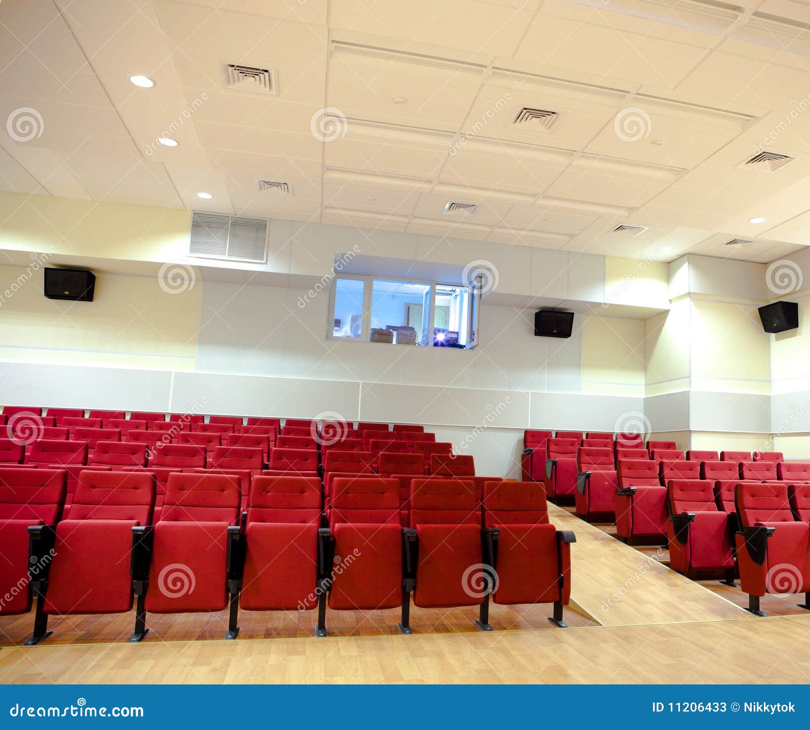 Red chairs in the hall stock image. Image of room, seat - 11206433