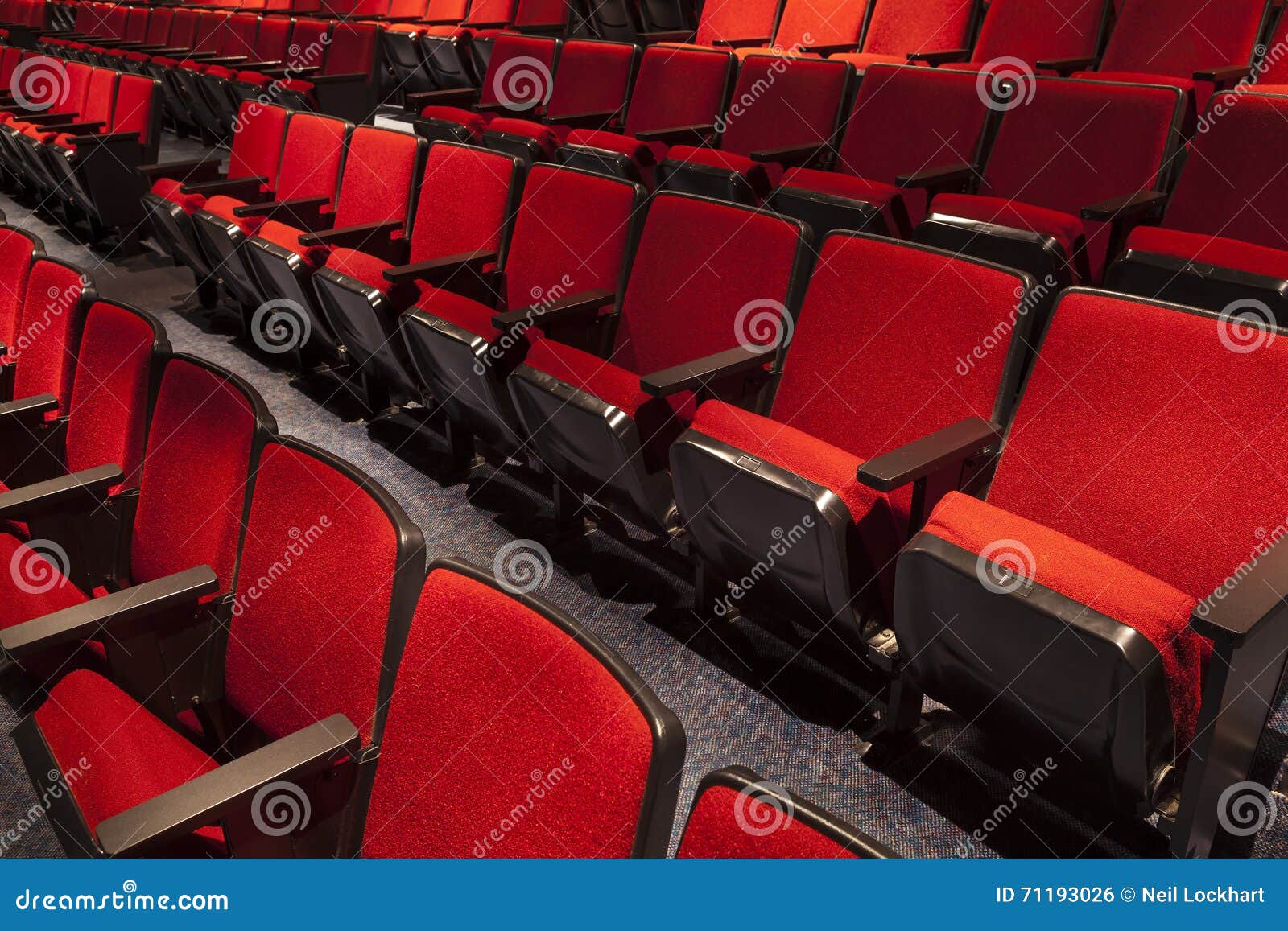 Red Chairs stock photo. Image of entertainment, theater - 71193026