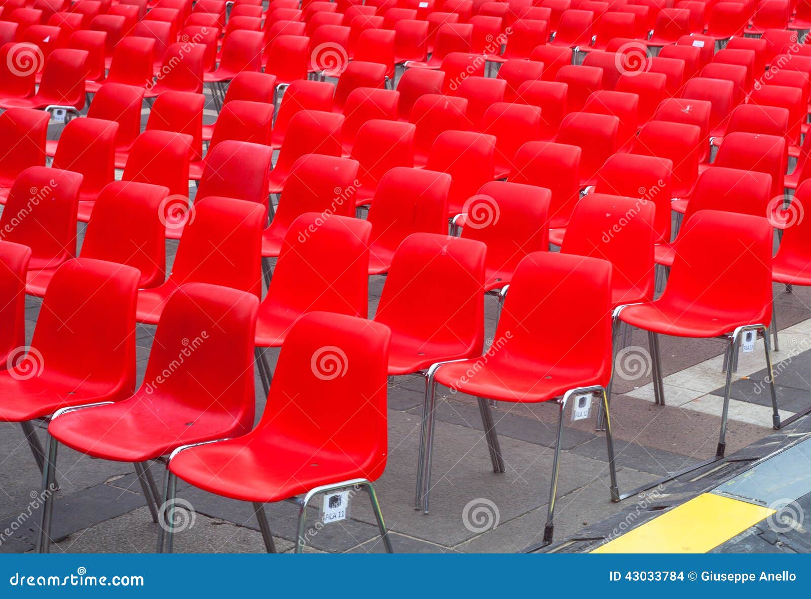 Red chairs stock photo. Image of entertainment, conference - 43033784